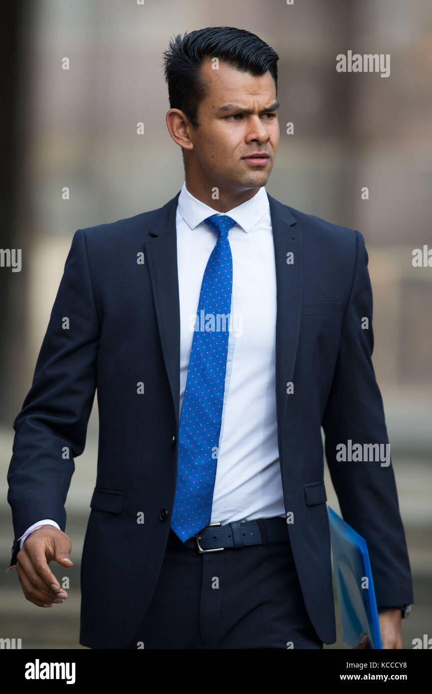 cricketer Shiv Thakor leaving Derby Magistrates' Court, where he has ...