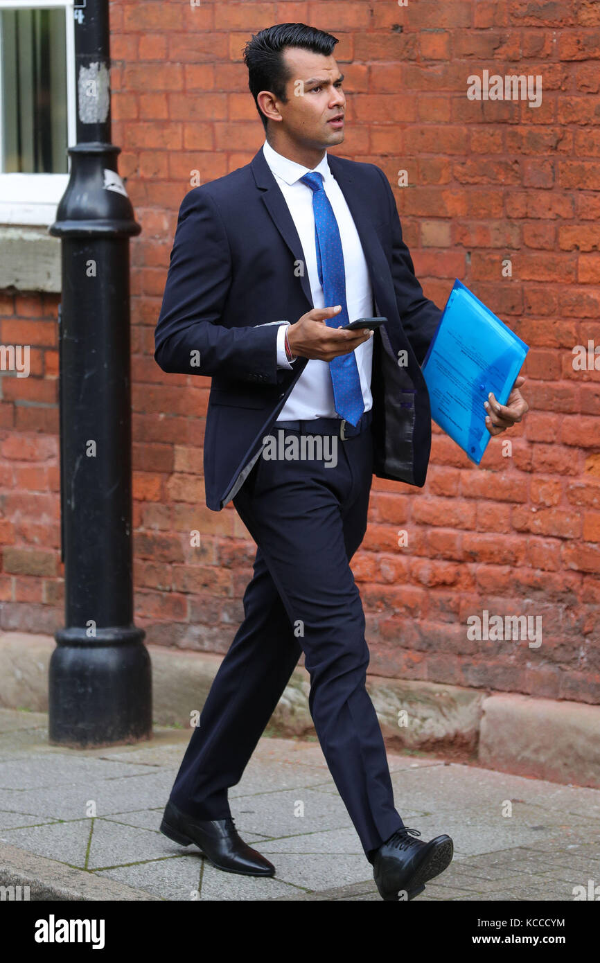 cricketer Shiv Thakor arrives at Derby Magistrates' Court, where he has ...