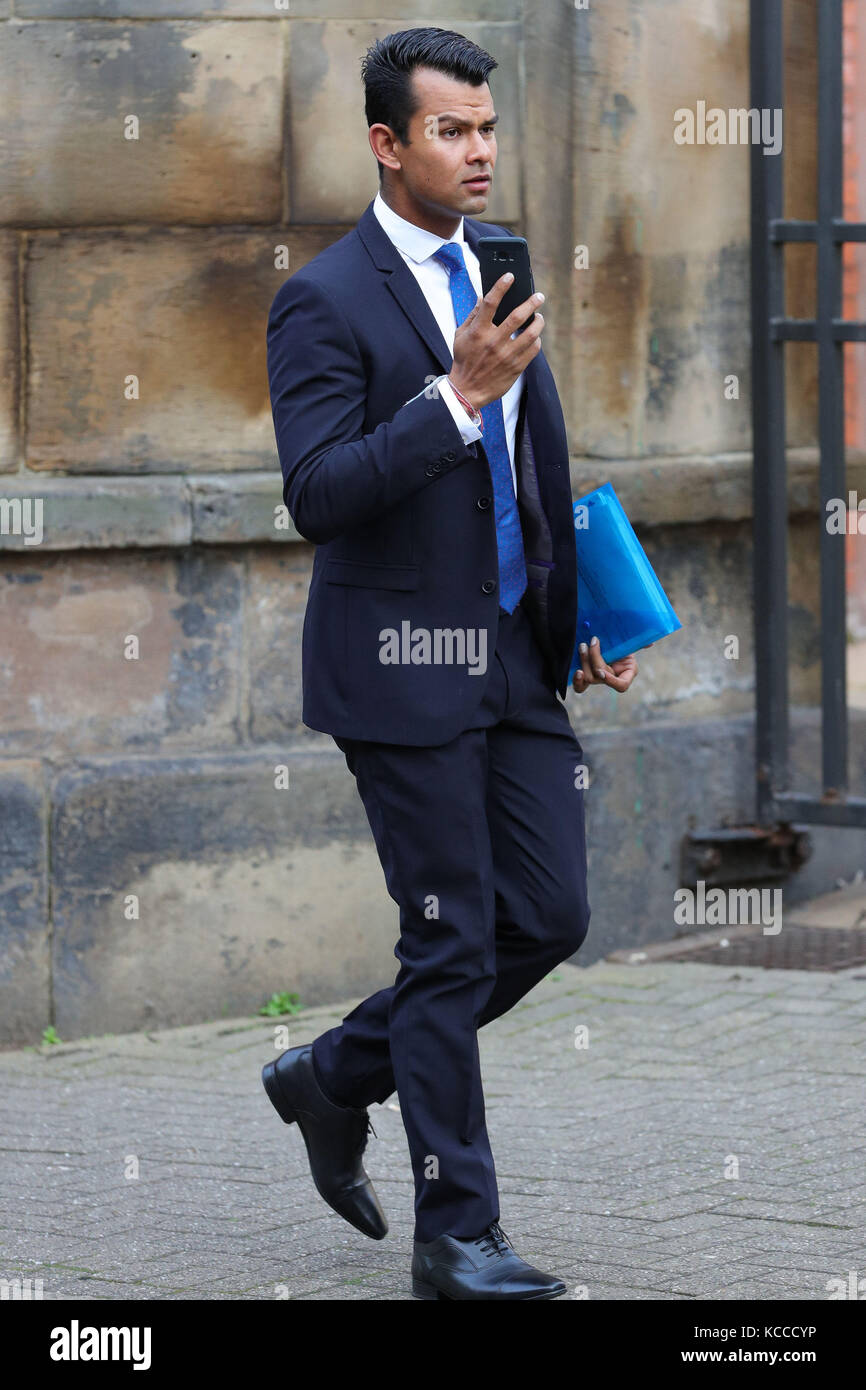 Cricketer Shiv Thakor arrives at Derby Magistrates' Court, where he has ...