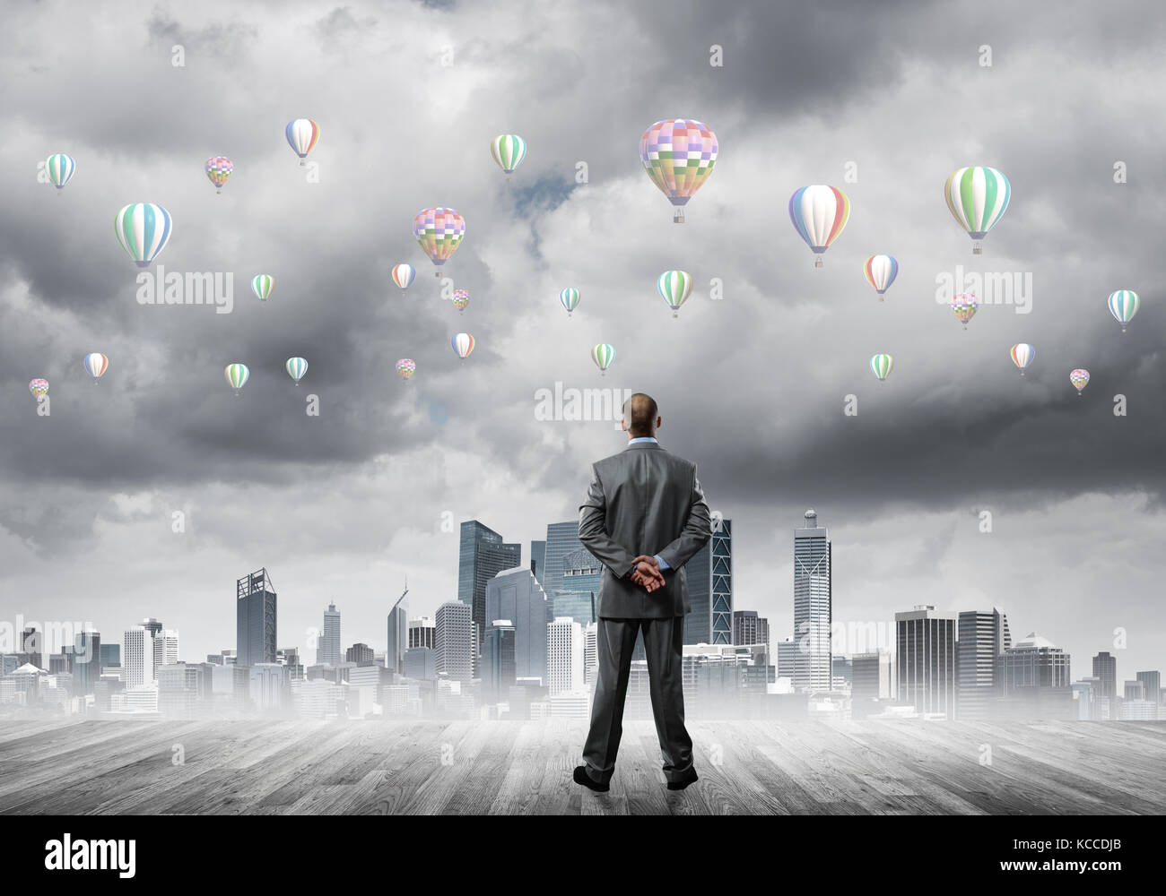 Motivation and inspiration concept with modern cityscape and ...