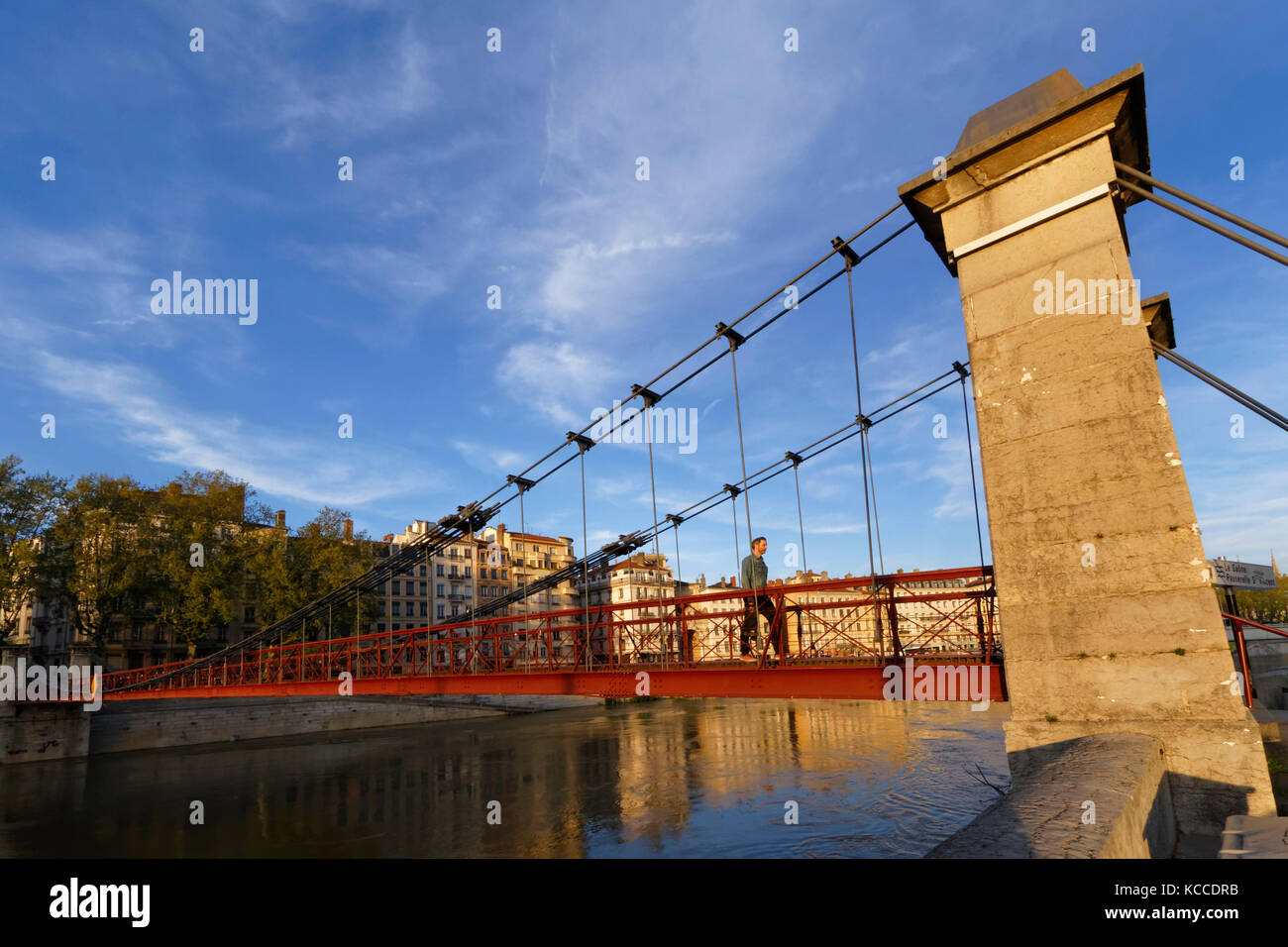 Pedestrian bridge in lyon hi-res stock photography and images - Alamy