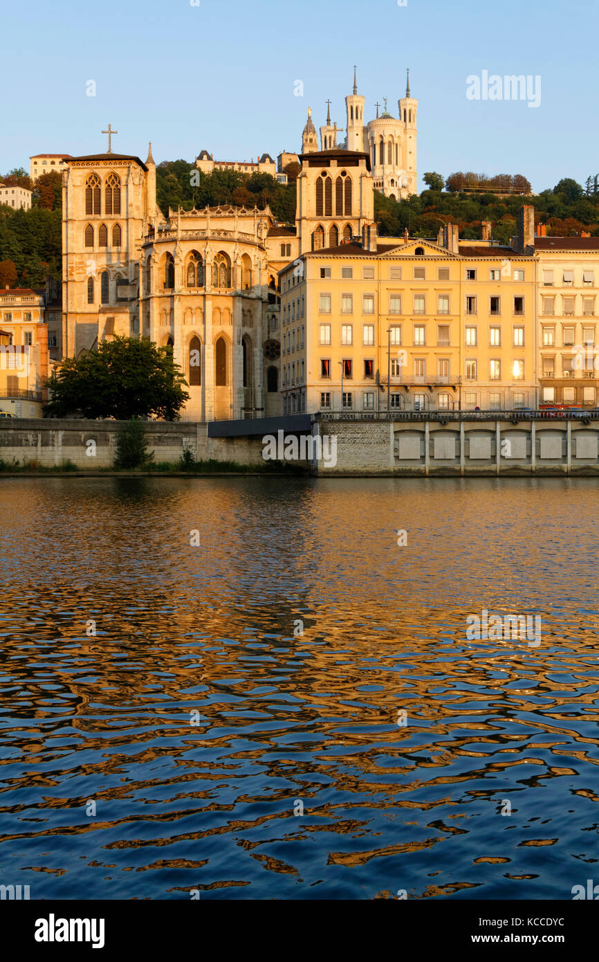 LYON, FRANCE, August 31, 2016 : Lyon Cathedral (or Cathedrale Saint ...
