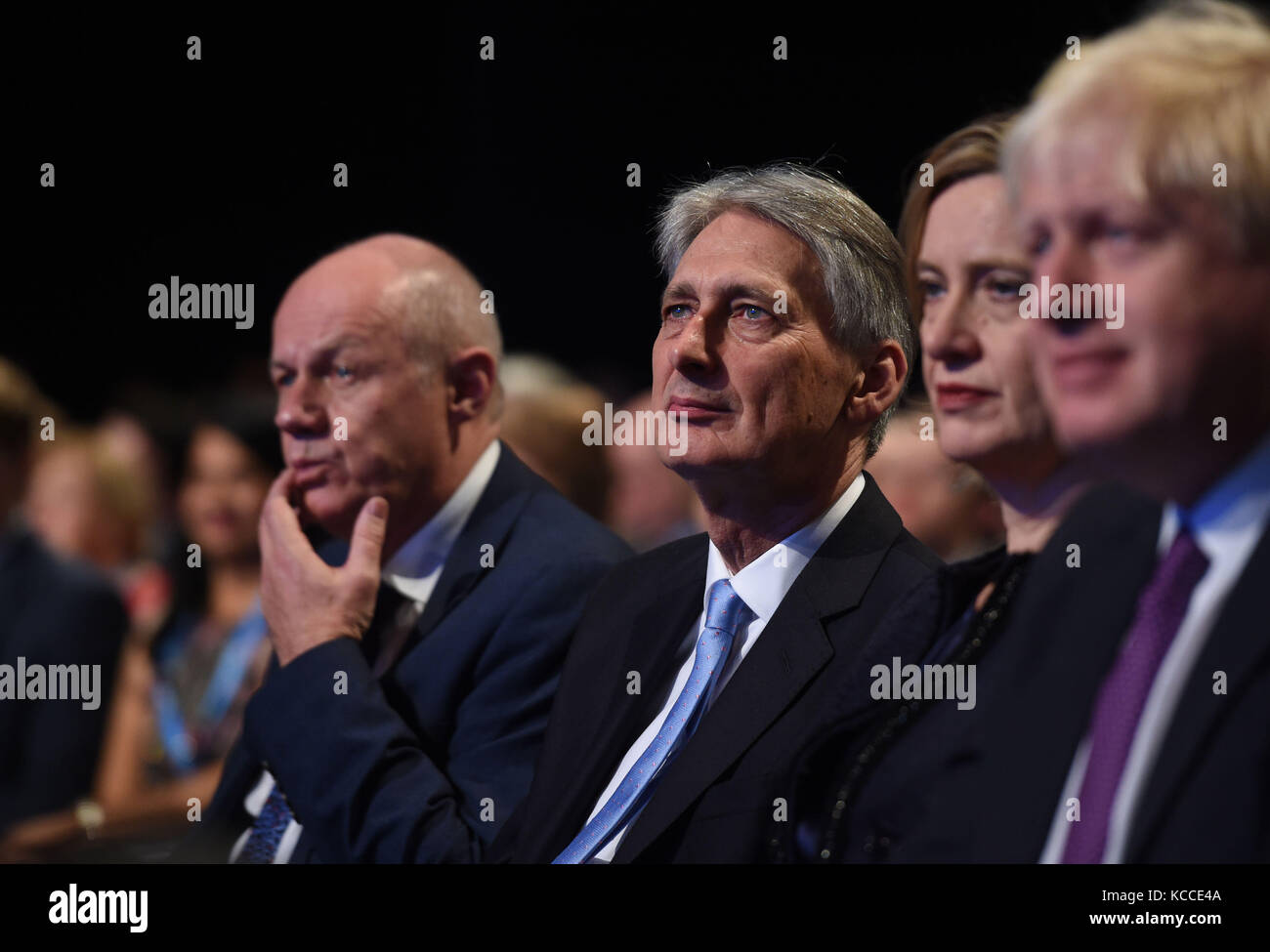 (left to right) First Secretary of State Damian Green, Chancellor ...