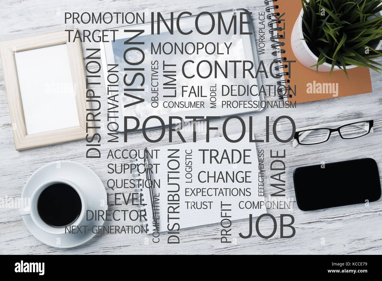 Modern workplace concept Stock Photo - Alamy