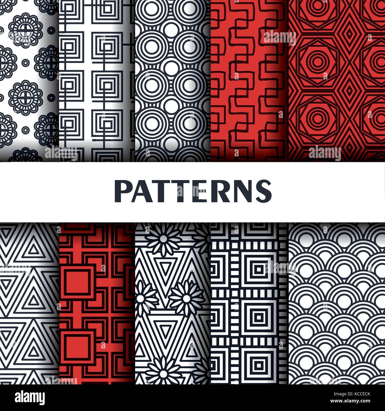 Interlacing geometric patterns Stock Vector Images - Alamy