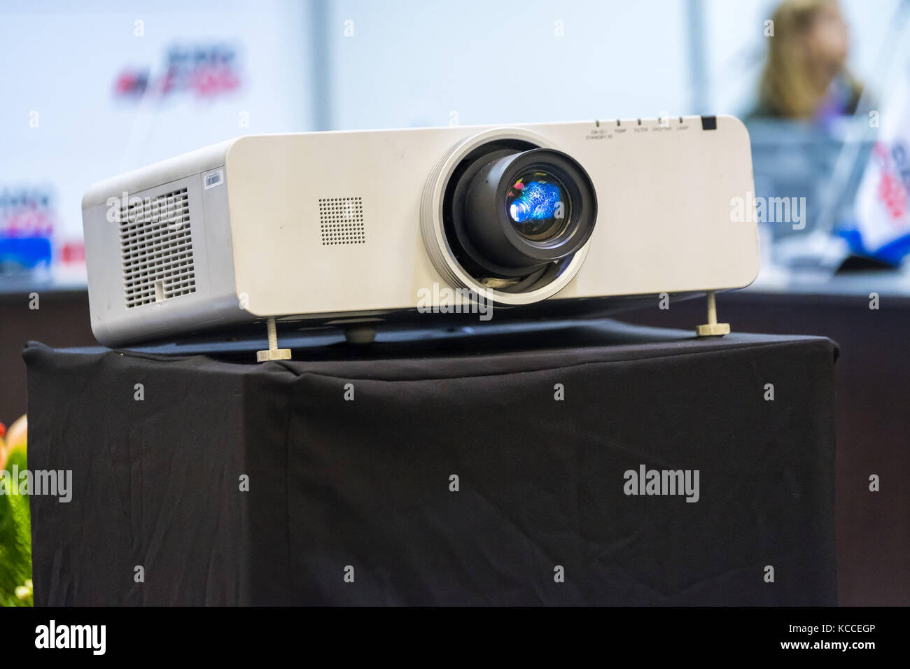 Working projector at the conference Stock Photo - Alamy