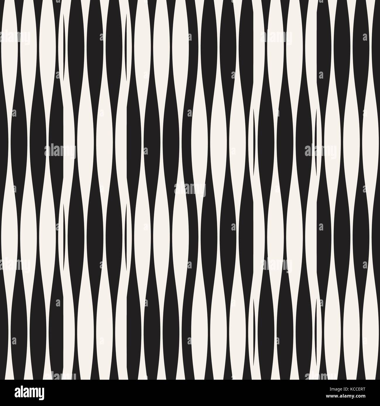 Wavy stripes vector seamless pattern. Retro wavy texture. Geometric ...