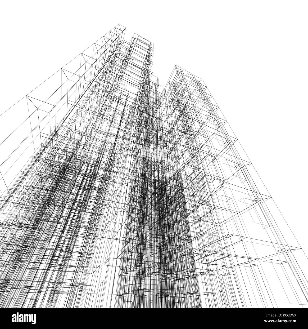 Abstract architecture 3d rendering Stock Photo - Alamy