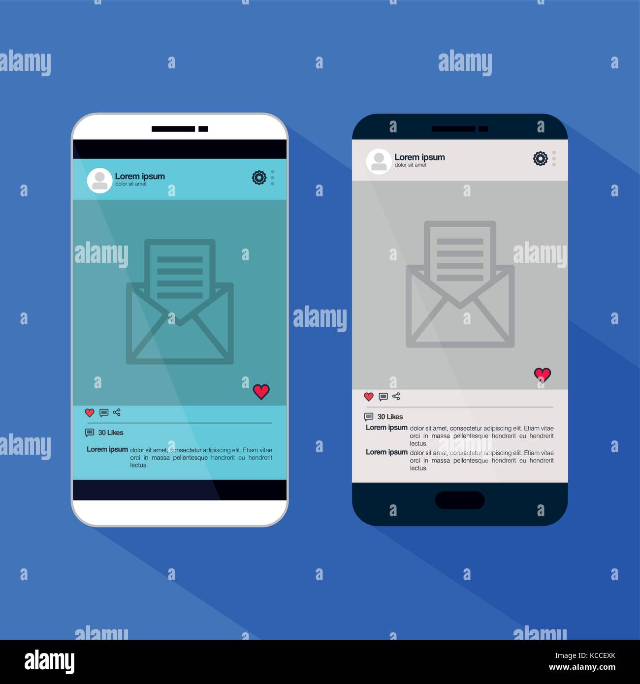 smartphones set with template Stock Vector Image & Art - Alamy
