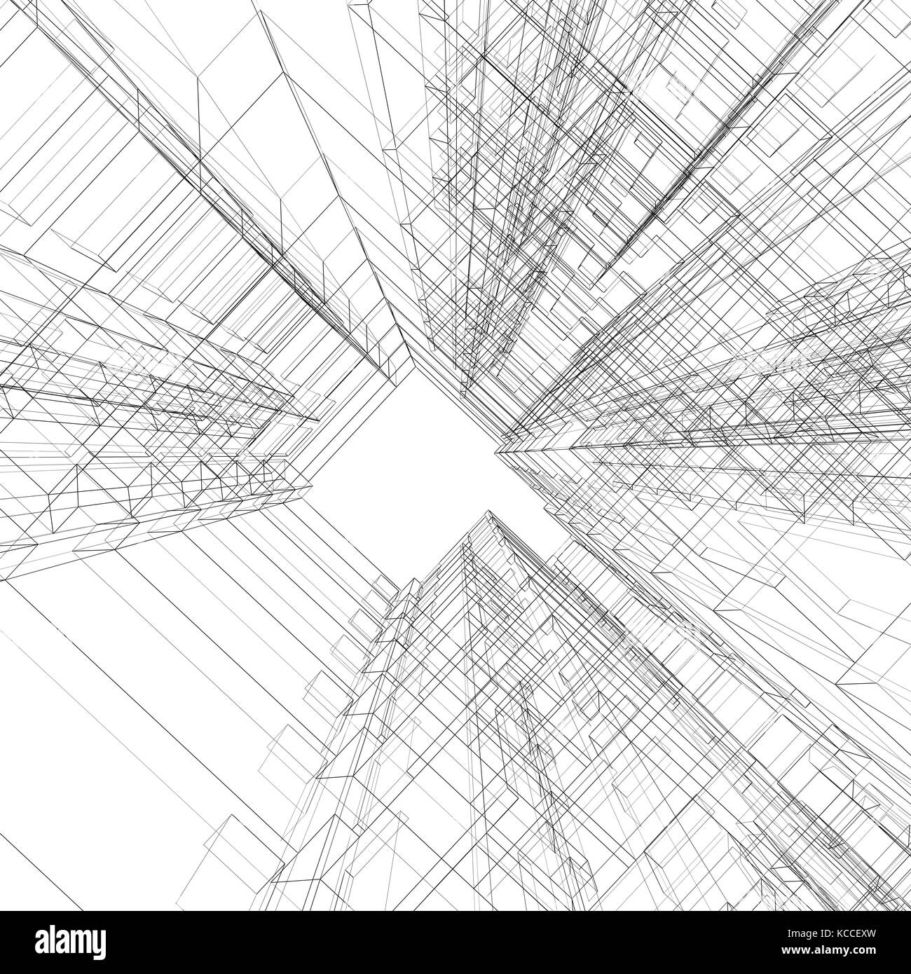 Inside a skyscraper Black and White Stock Photos & Images - Alamy