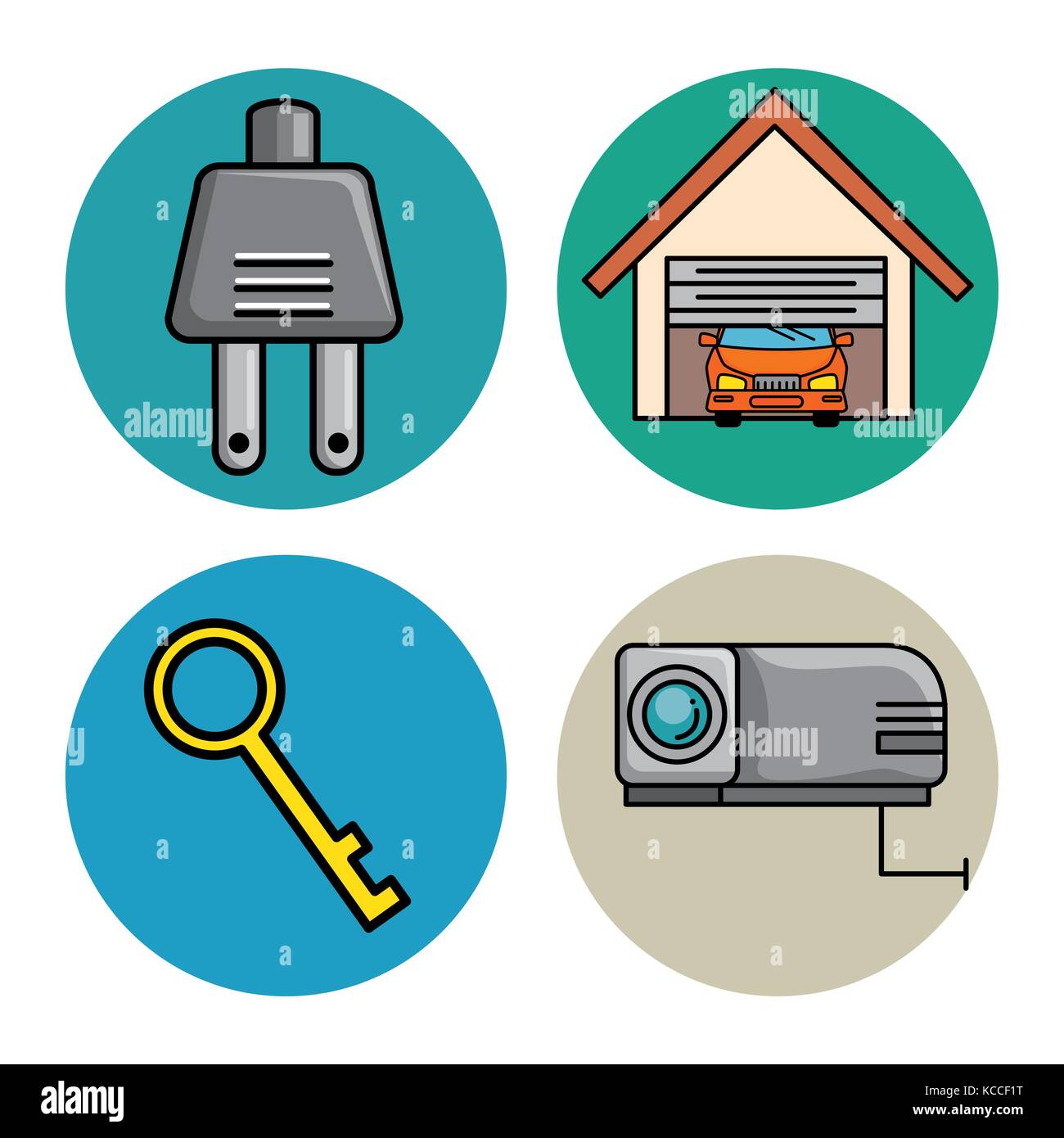 set of smart home tecnology system icons Stock Vector Image & Art - Alamy