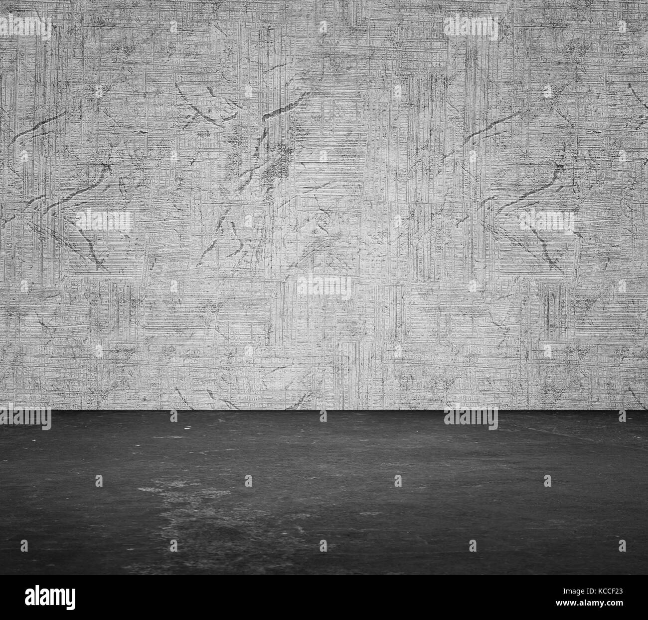 Stucco room 3d rendering background Stock Photo - Alamy