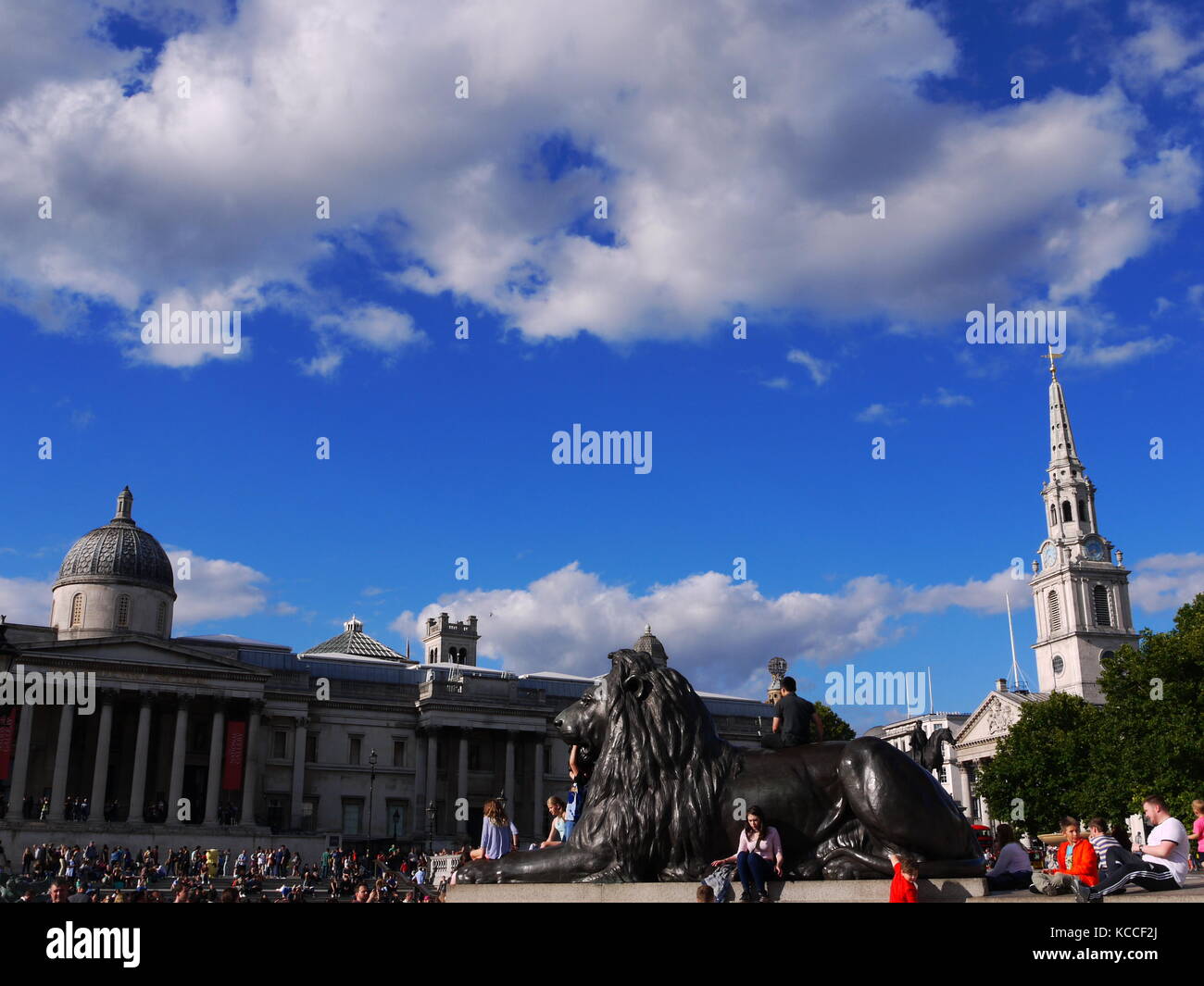 Trafalgar Square London Stock Photo - Alamy