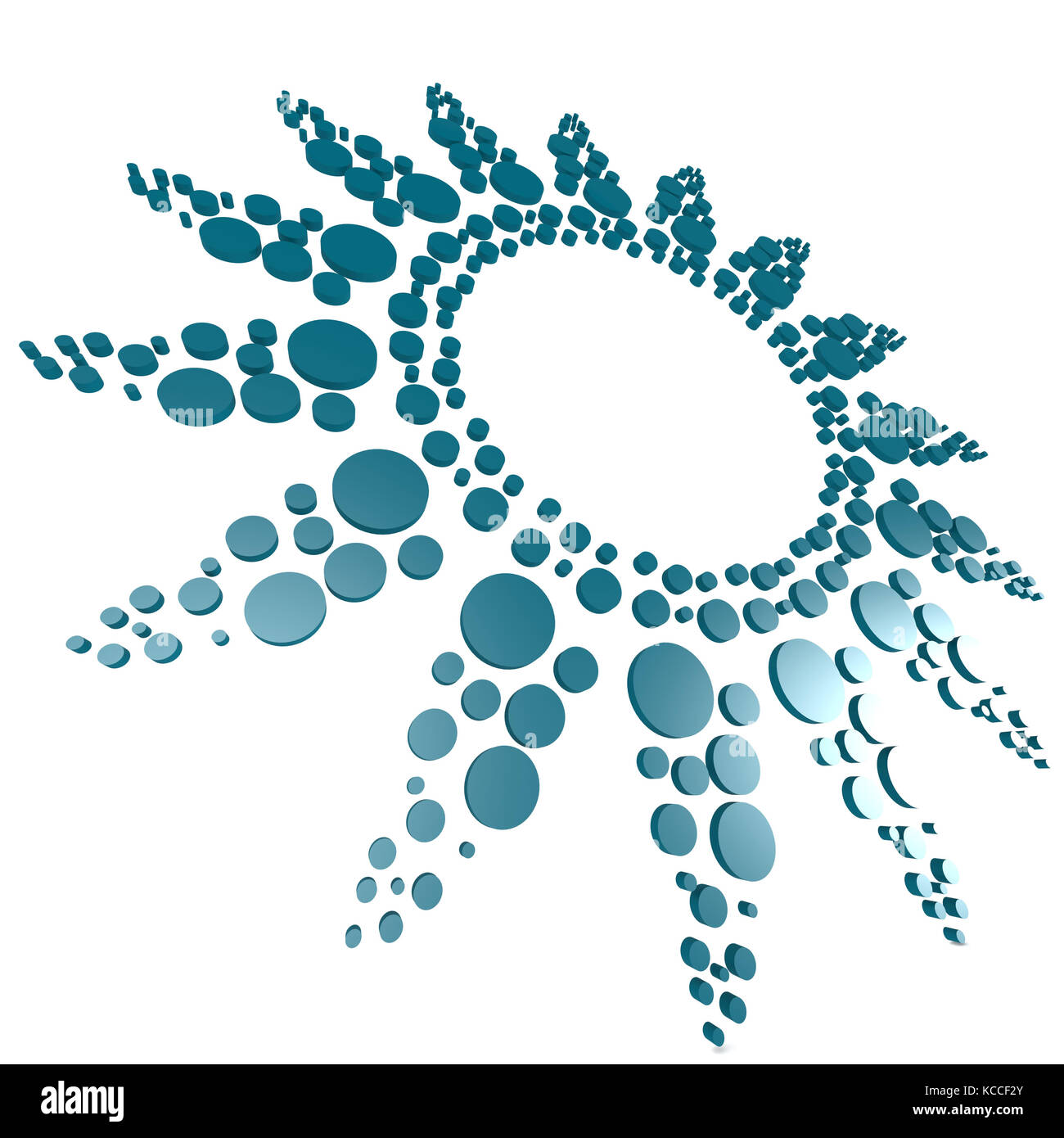 Blue circle pattern image with hi-res rendered artwork that could be ...