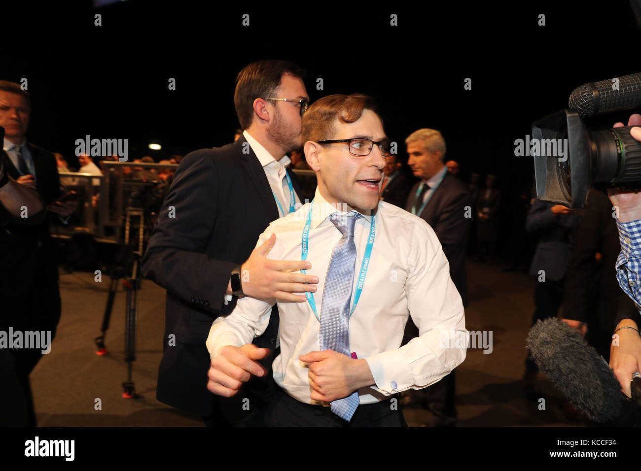 Comedian Simon Brodkin, also known as Lee Nelson is led out of the ...