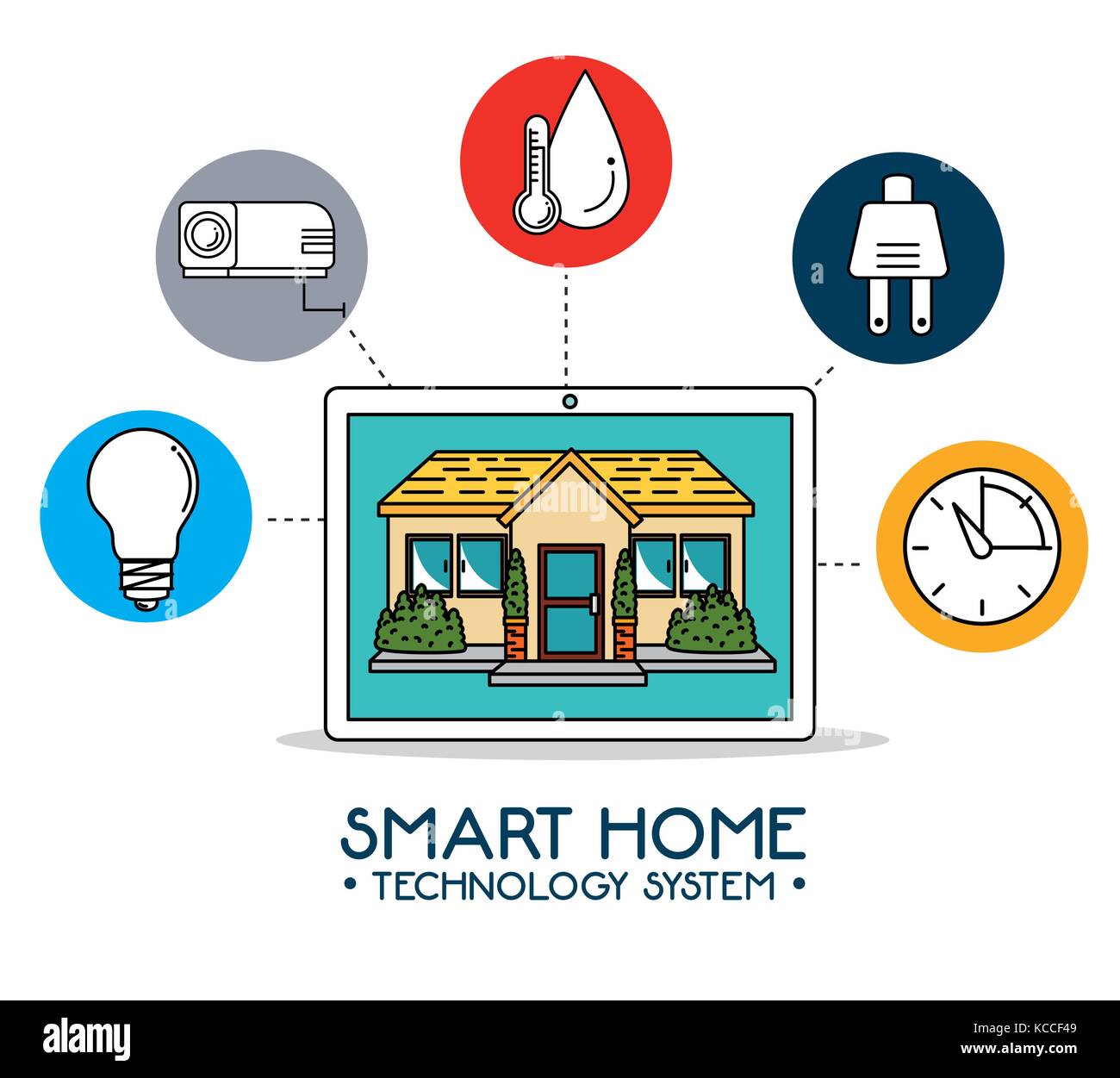 smart home technology system Stock Vector Image & Art - Alamy