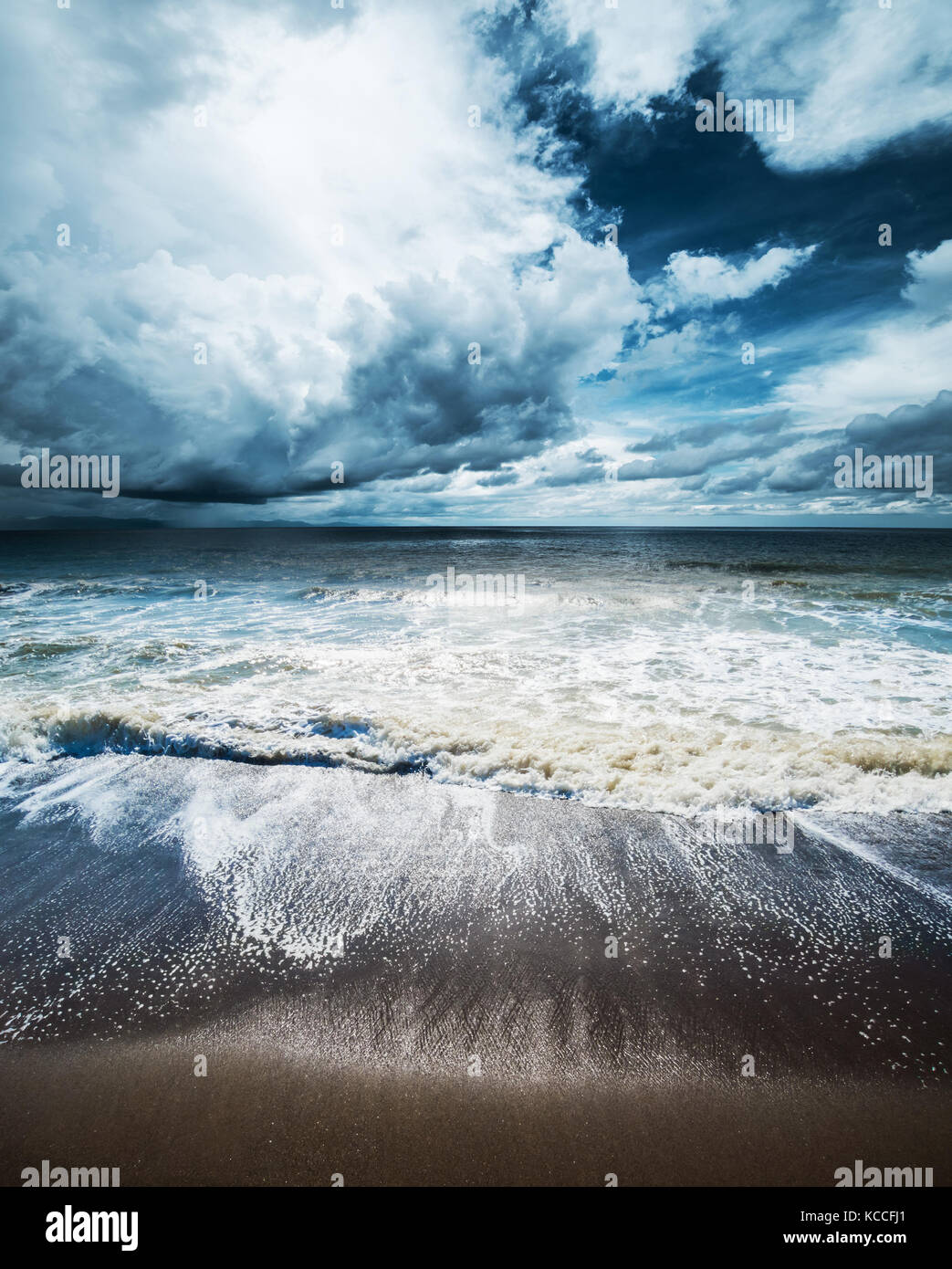 Sea storm landscape Stock Photo - Alamy