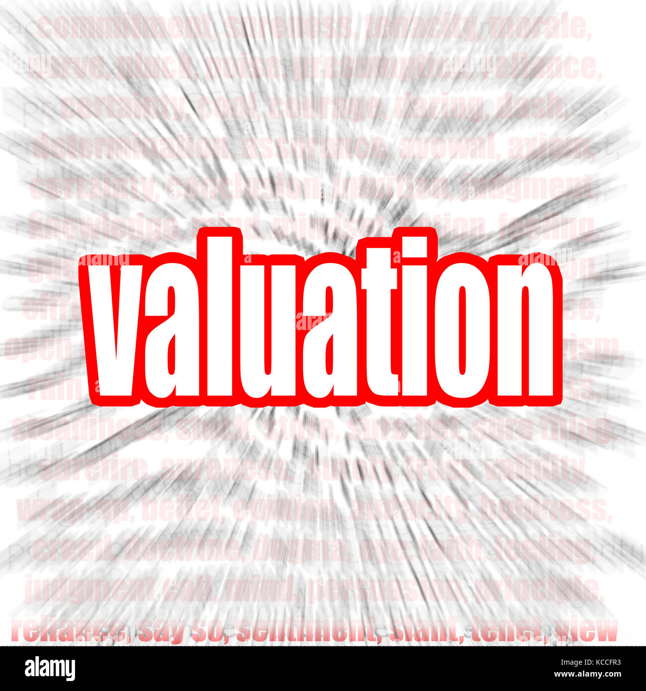 Valuation word cloud image with hi-res rendered artwork that could be ...