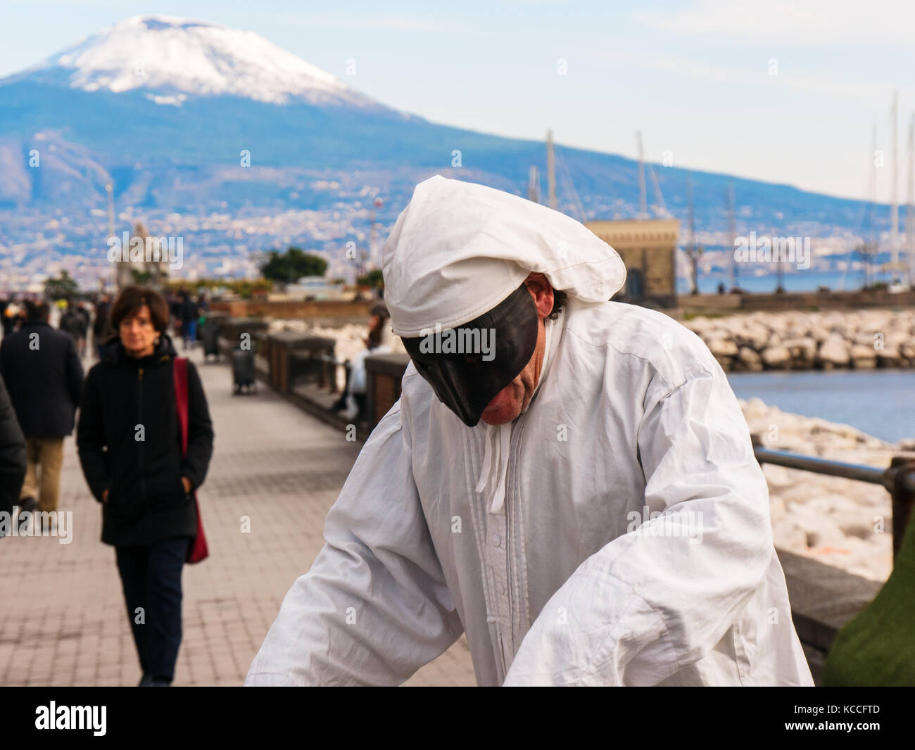 Naples 2017 January Italy: Pulcinella and people, traditional ...