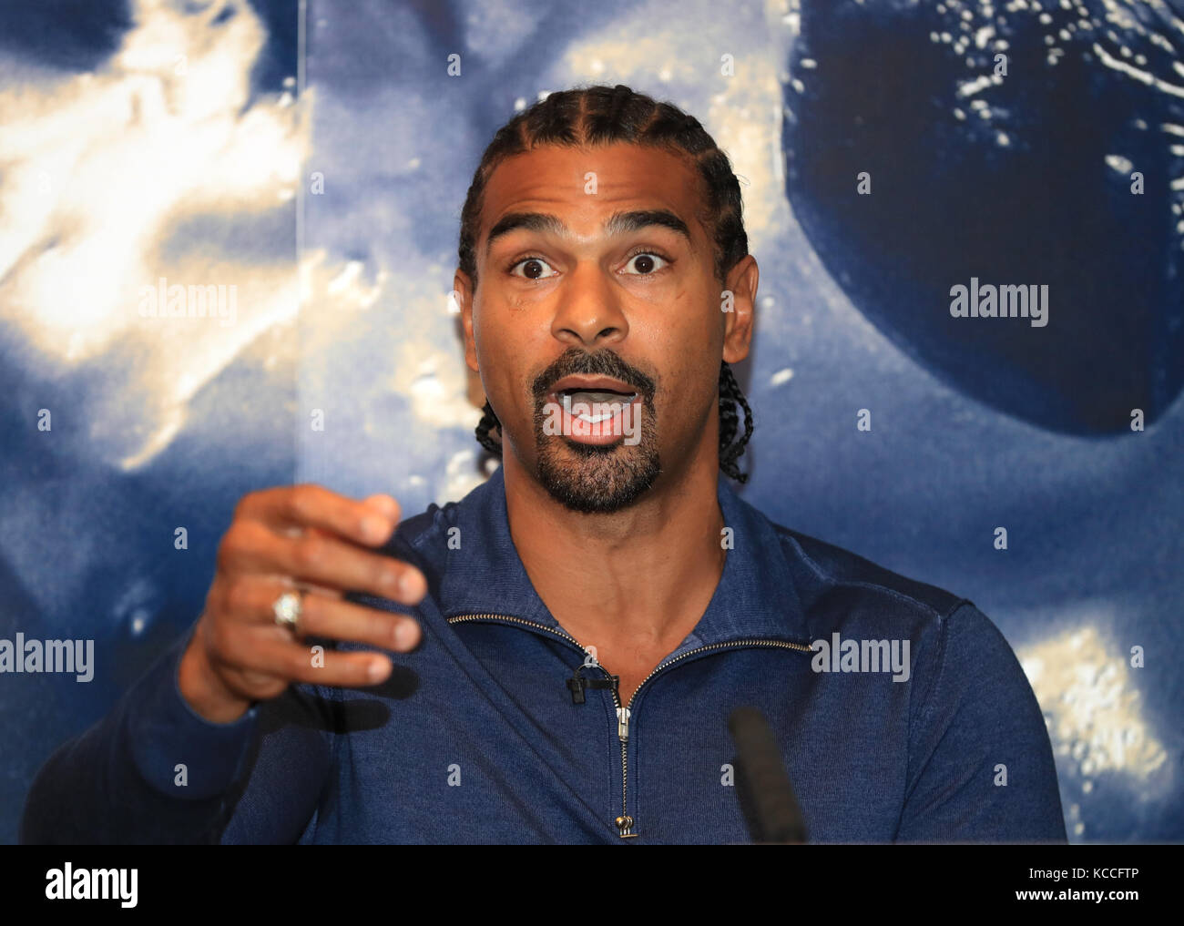David Haye during the press conference at Park Plaza Westminster Bridge ...
