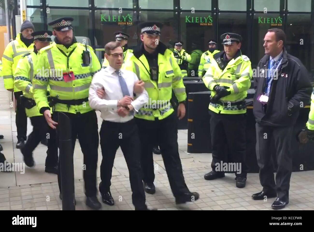 Screen grab taken from video of Simon Bodkin, also known as Lee Nelson ...