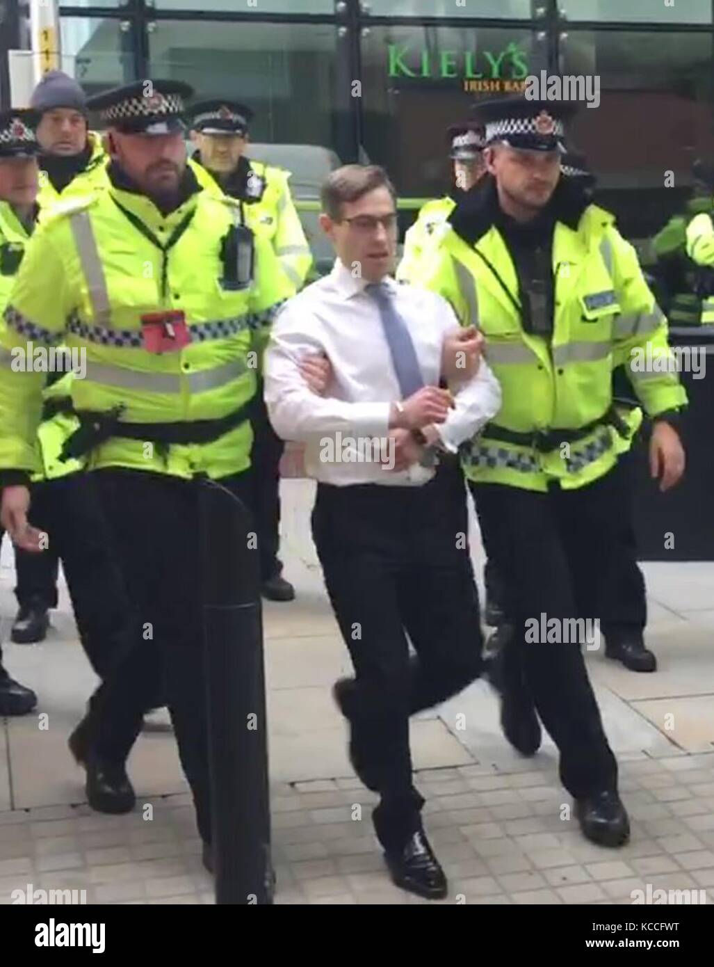 Screen grab taken from video of Simon Bodkin, also known as Lee Nelson ...