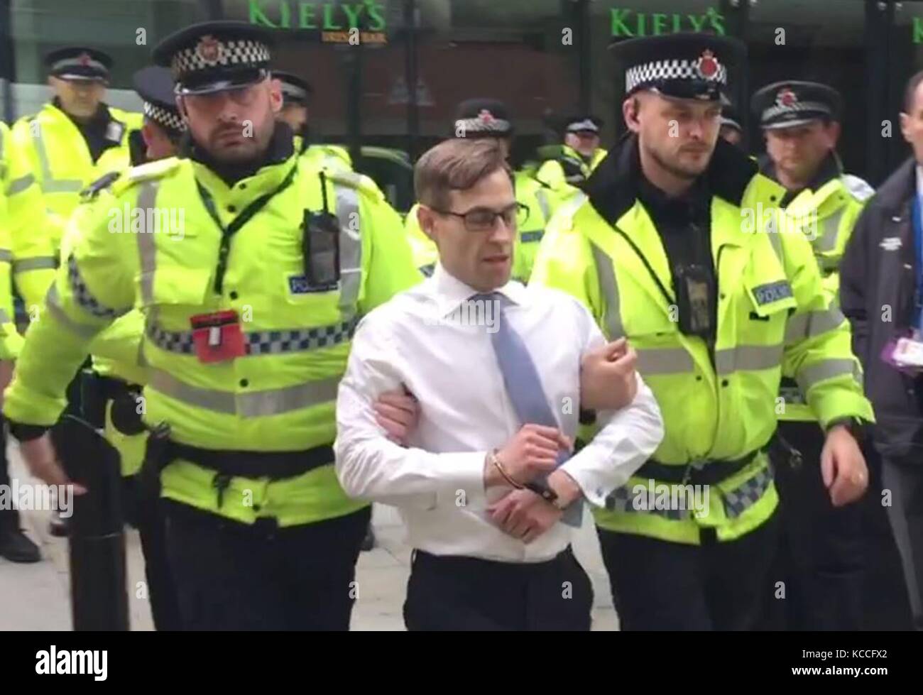 Screen grab taken from video of Simon Bodkin, also known as Lee Nelson ...