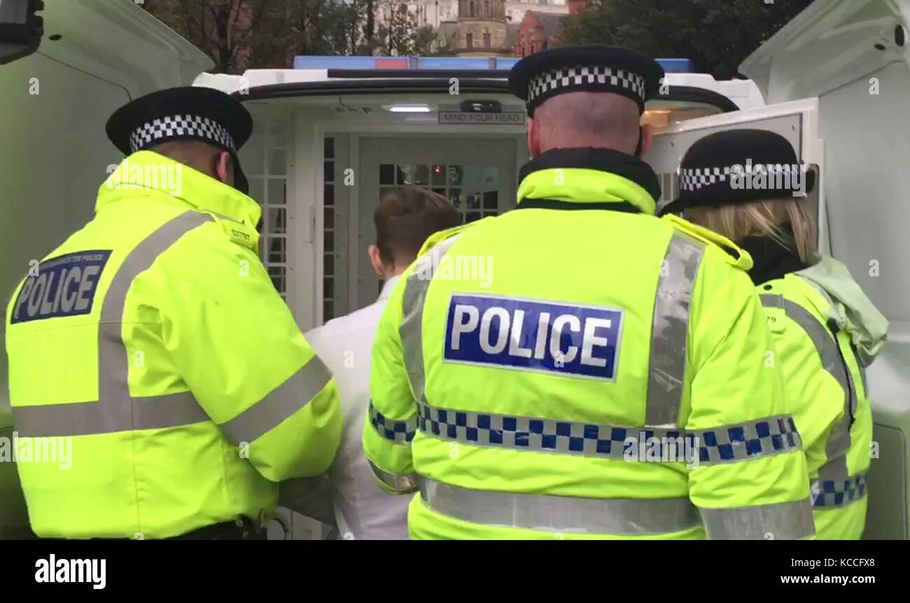 Screen grab taken from video of Simon Bodkin, also known as Lee Nelson ...