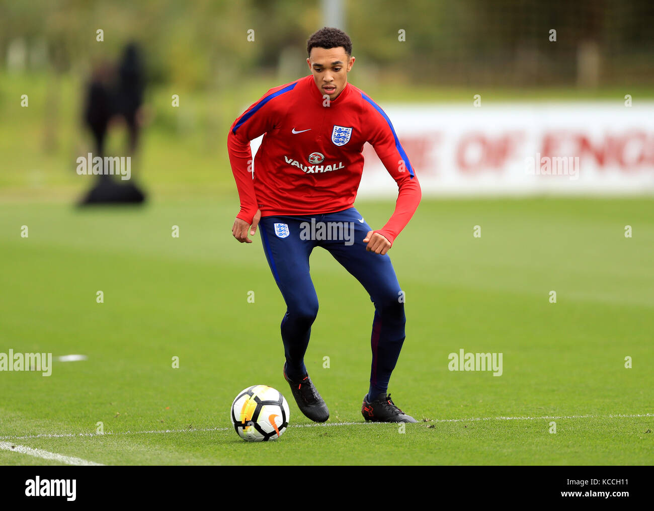 England's Trent Alexander-Arnold during the training session at St ...