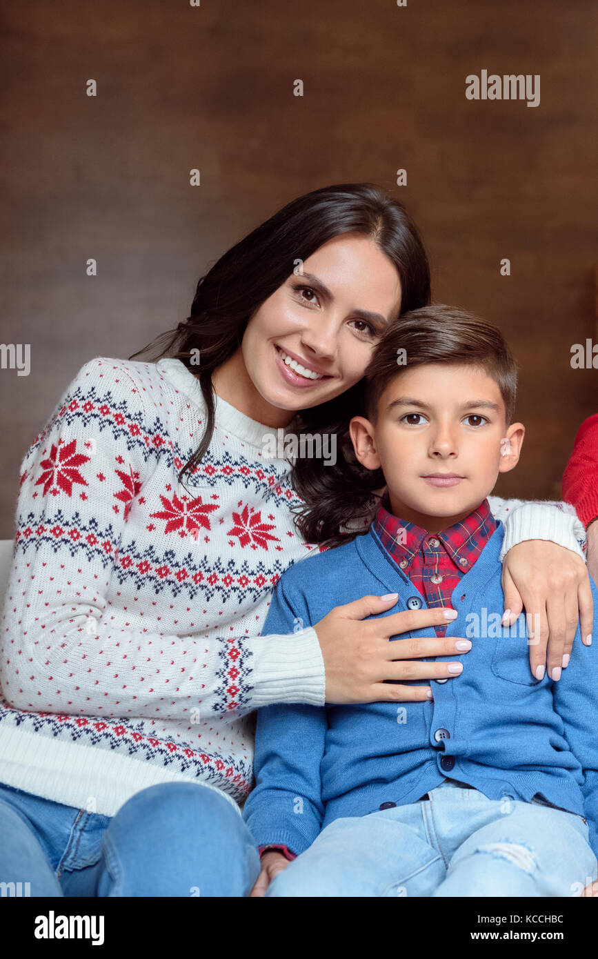 happy mother and son Stock Photo - Alamy