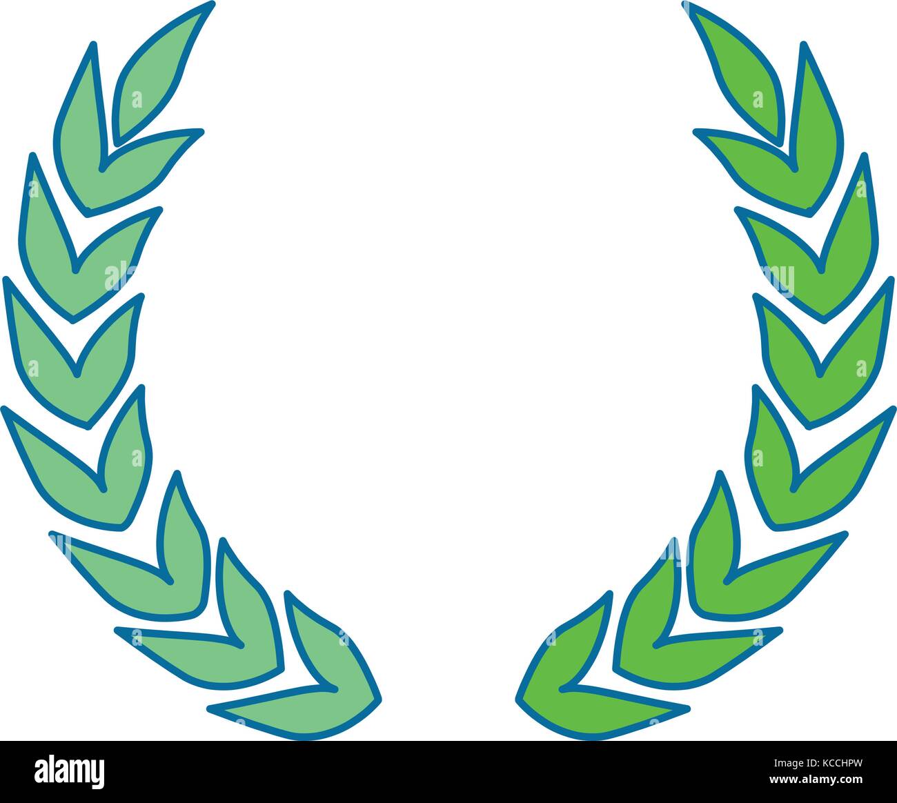 wreath leafs crown icon vector illustration design Stock Vector Image ...