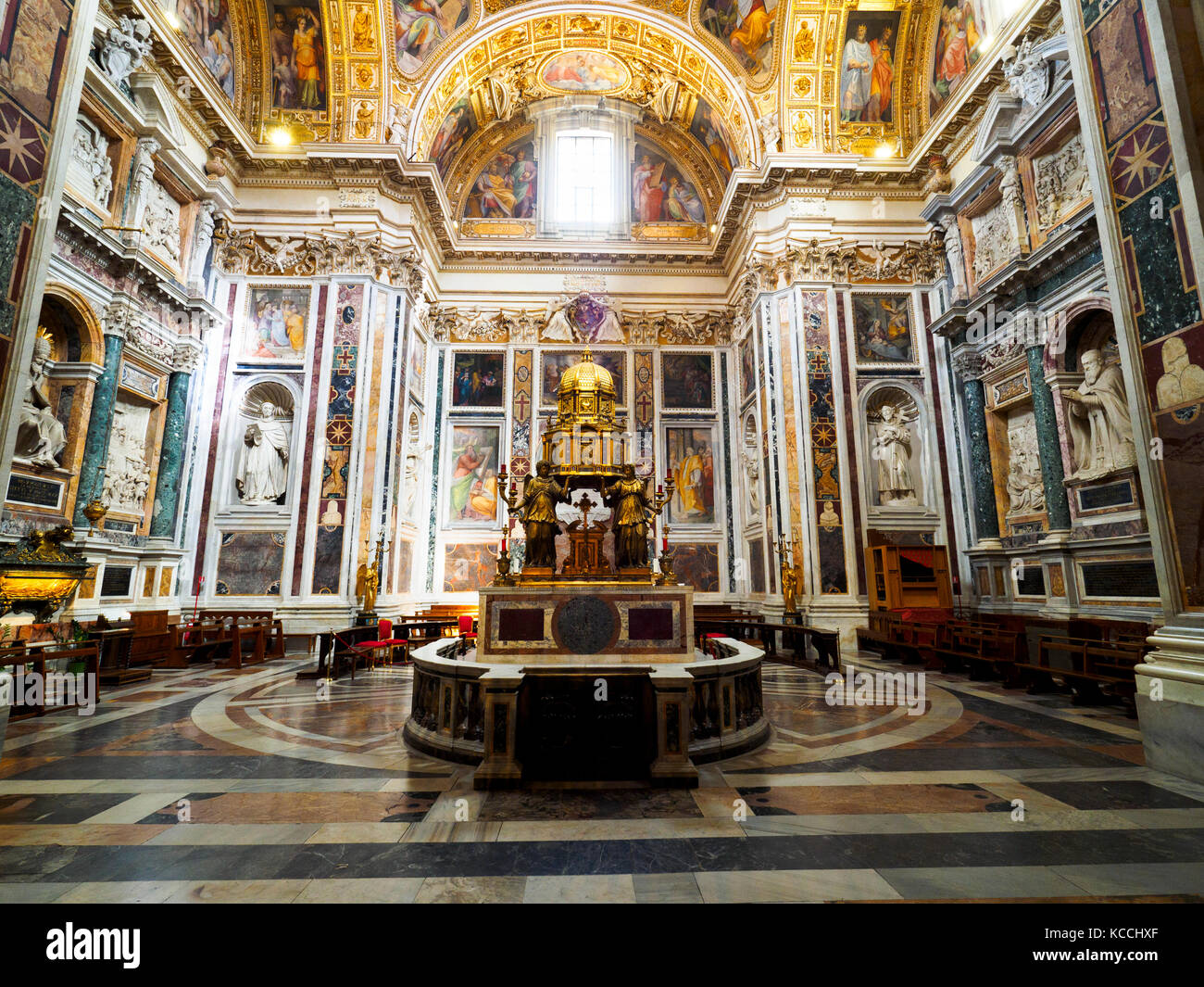 Sistine Chapel in the Basilica di Santa Maria Maggiore - Rome, Italy ...