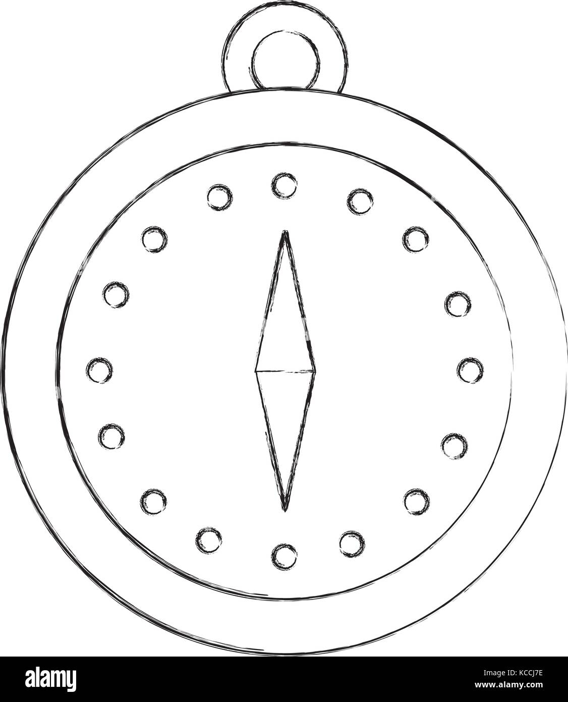 magnetic compass navigation orienteering and location point Stock ...