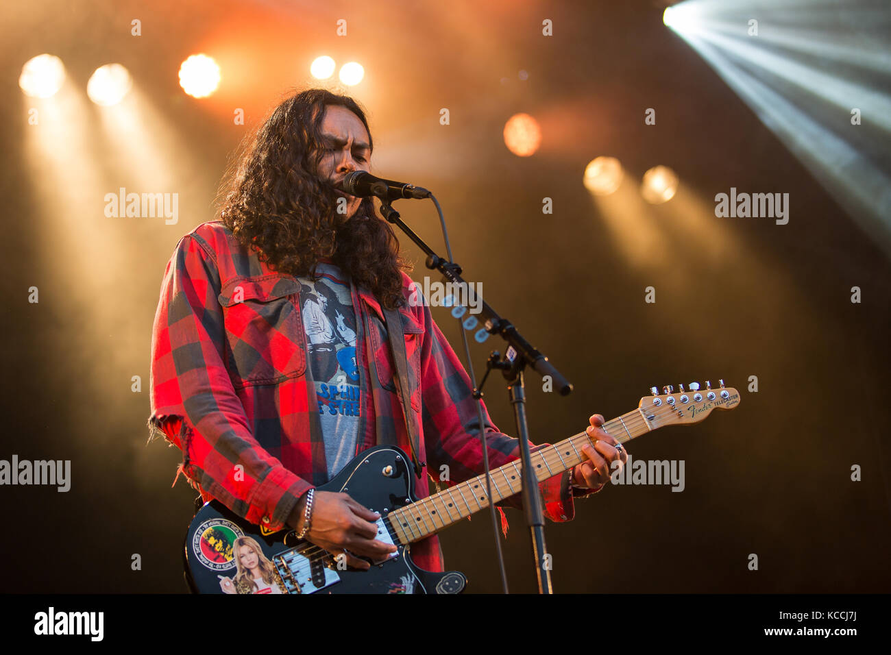 The Australian rock band The Temper Trap performs a live concert at the ...