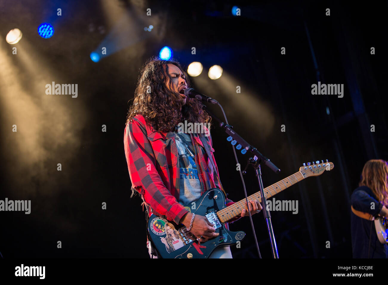 The Australian rock band The Temper Trap performs a live concert at the ...