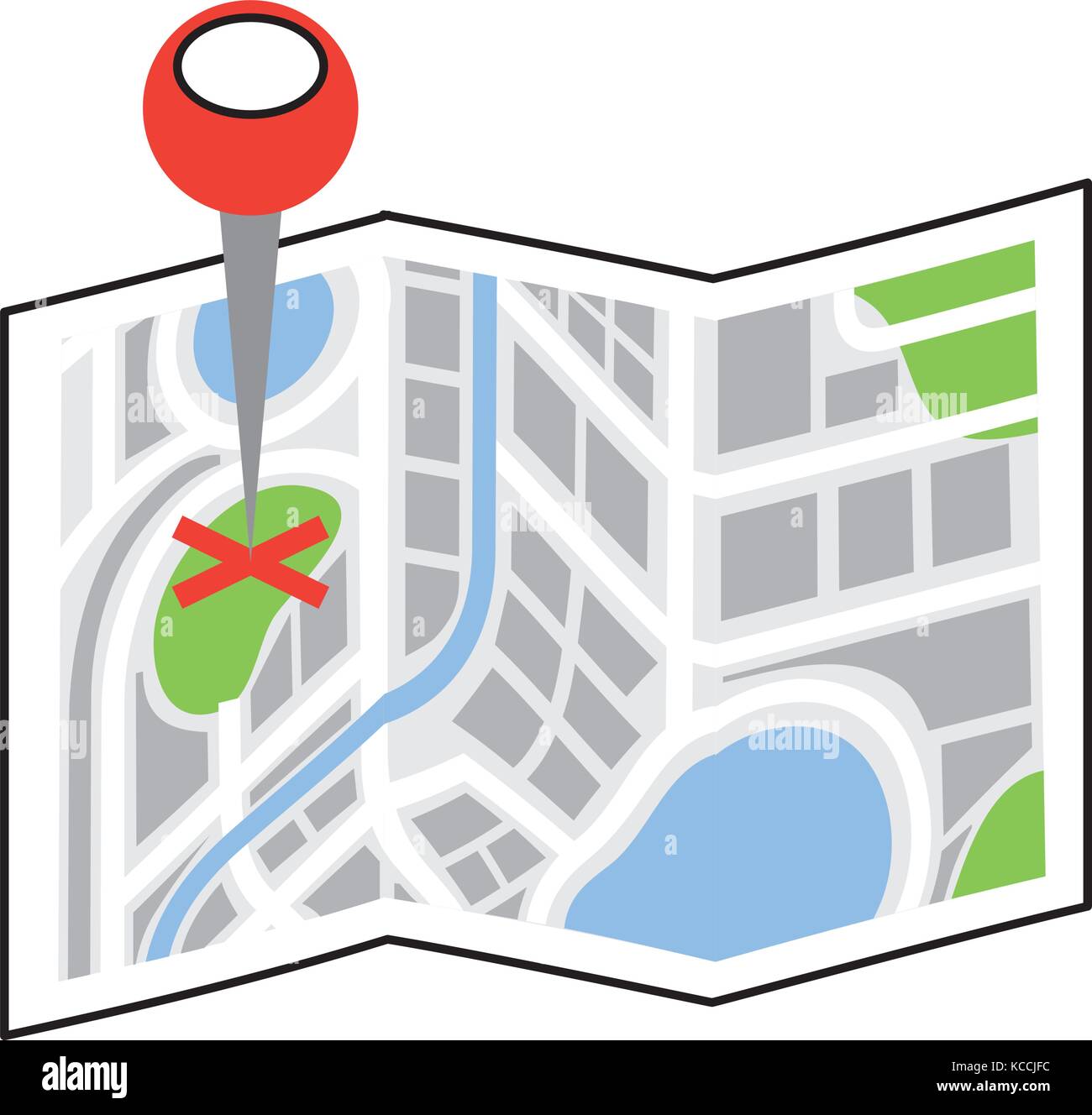 map navigation gps with pointer isolated on white background Stock Vector Image & Art - Alamy