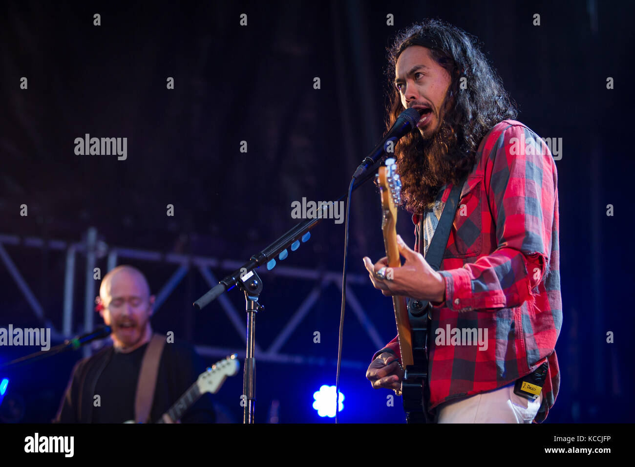The Australian rock band The Temper Trap performs a live concert at the ...