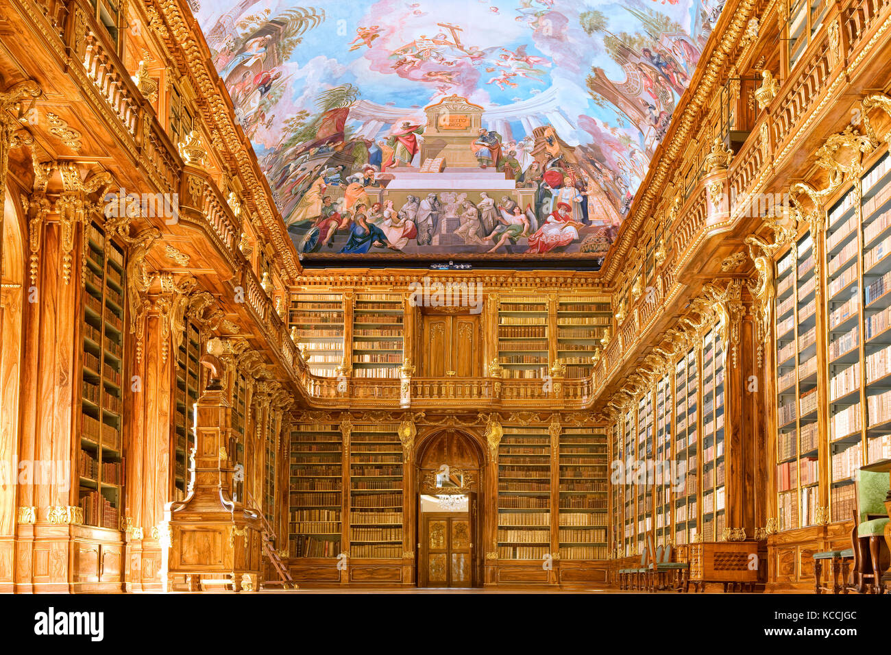 Interior of the Strahov Library in Prague Stock Photo - Alamy