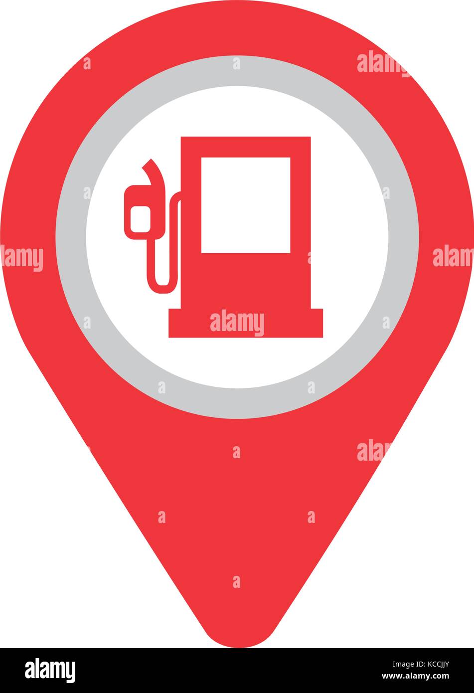 map pin with gas station application sign icon Stock Vector Image & Art ...