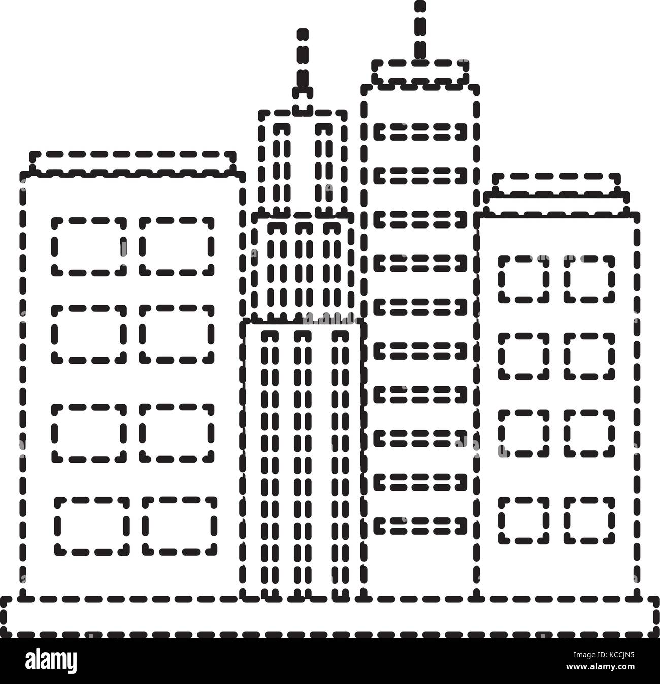 buildings city landscape business center view with location navigation ...