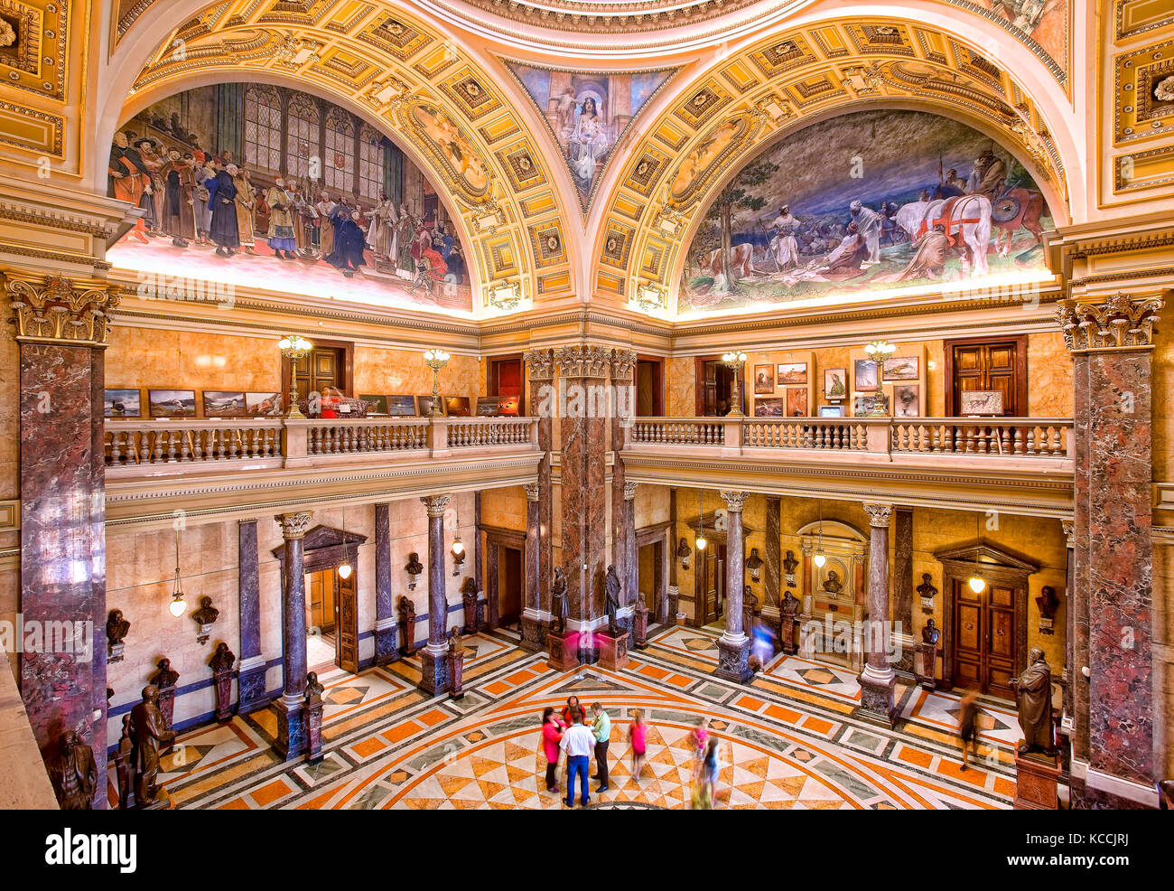 Interior of National museum in Prague Stock Photo - Alamy