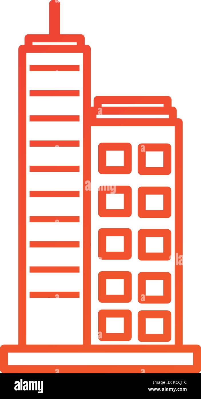 buildings city landscape business center view with location navigation ...