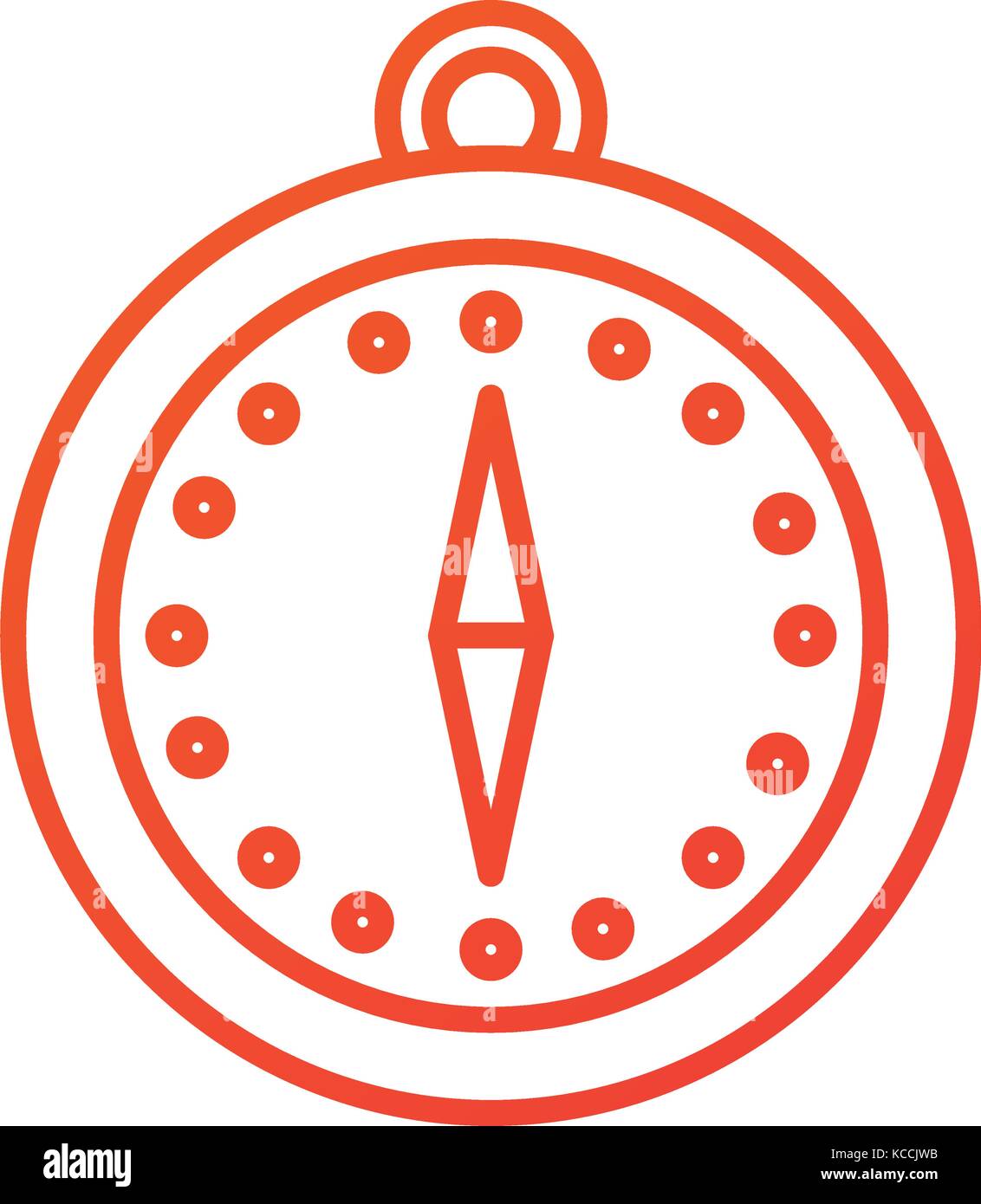 magnetic compass navigation orienteering and location point Stock ...