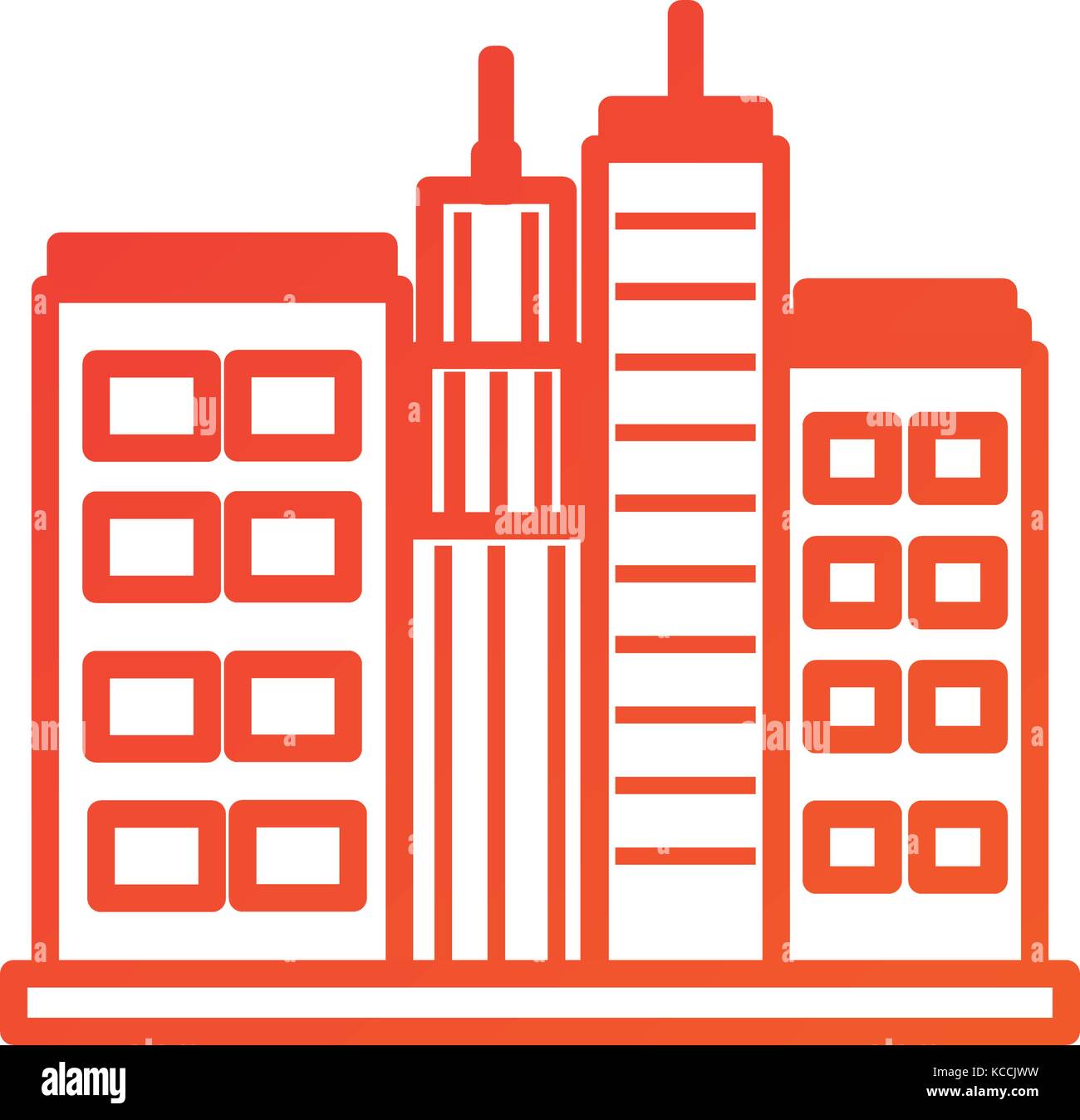 buildings city landscape business center view with location navigation ...