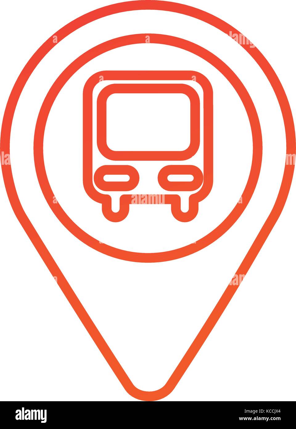 map pointer with symbol bus station for location Stock Vector Image & Art - Alamy