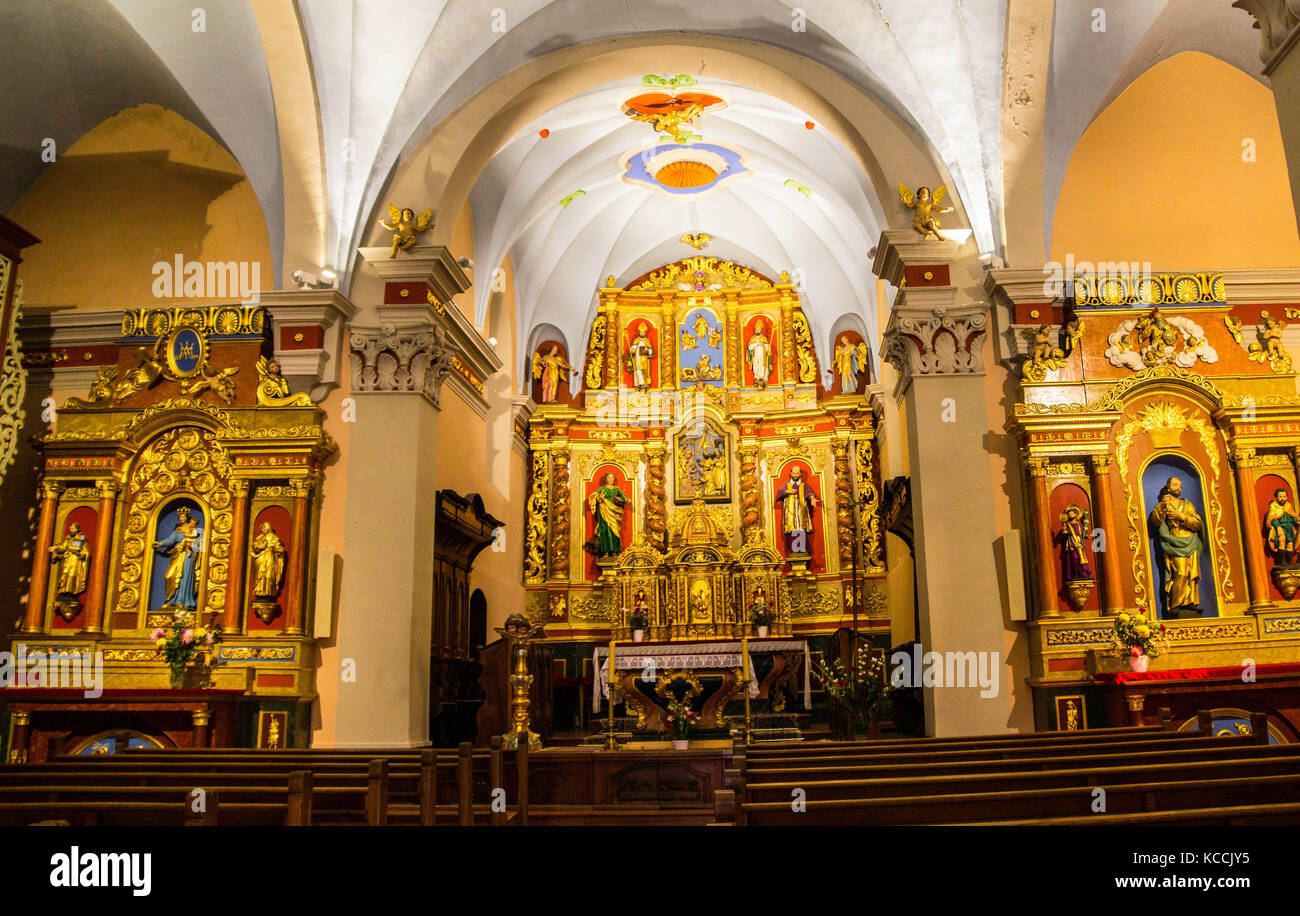 interior of the baroque church Stock Photo - Alamy