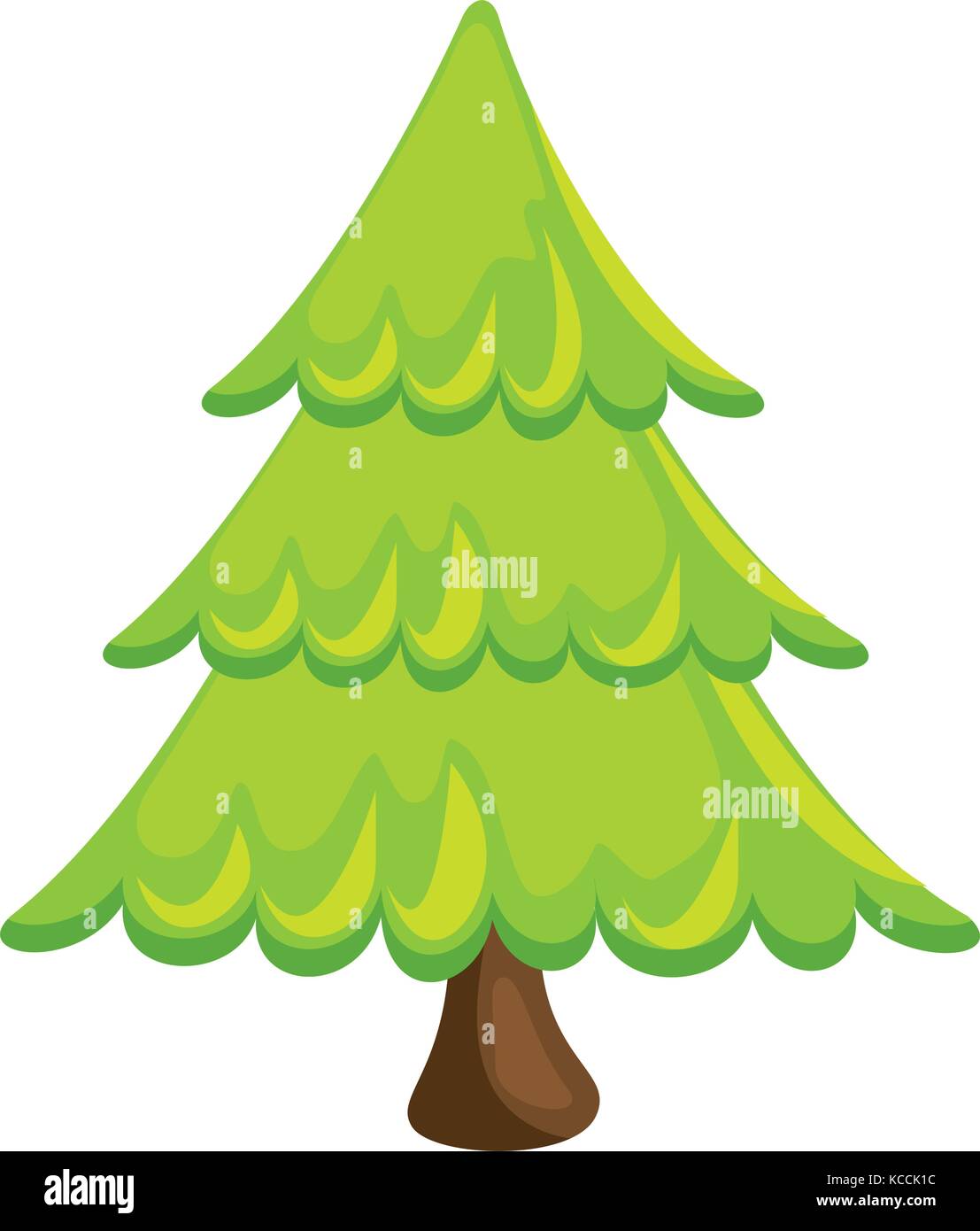 merry christmas pine tree vector illustration design Stock Vector Image ...
