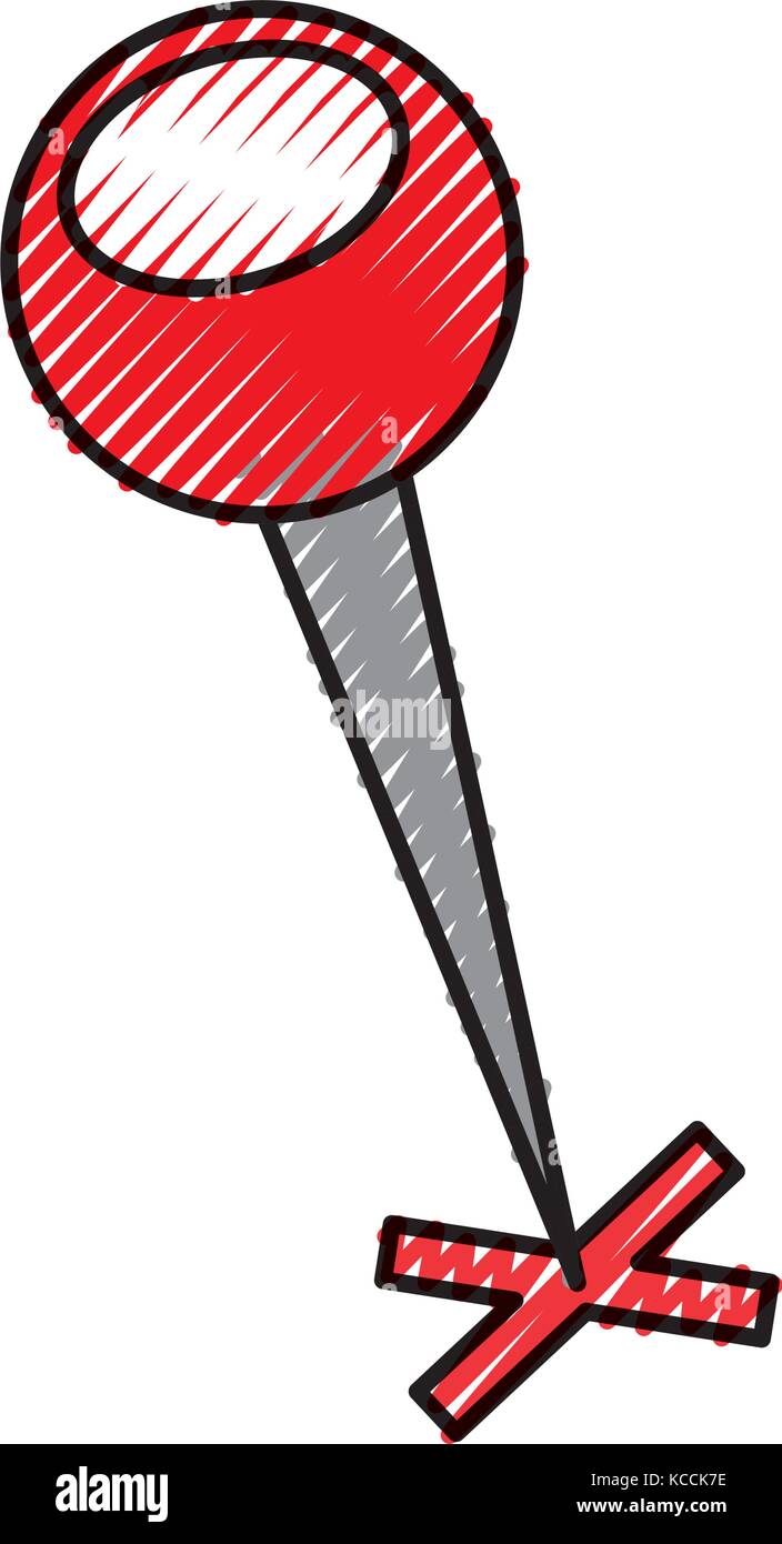 map pin with a cross marker shape location Stock Vector Image & Art - Alamy