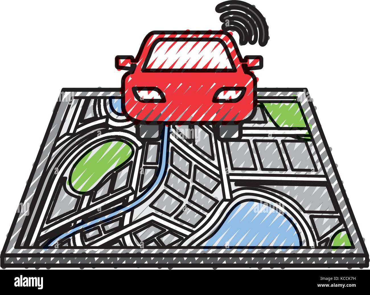 navigation gps pointer map car transportation signal street Stock ...