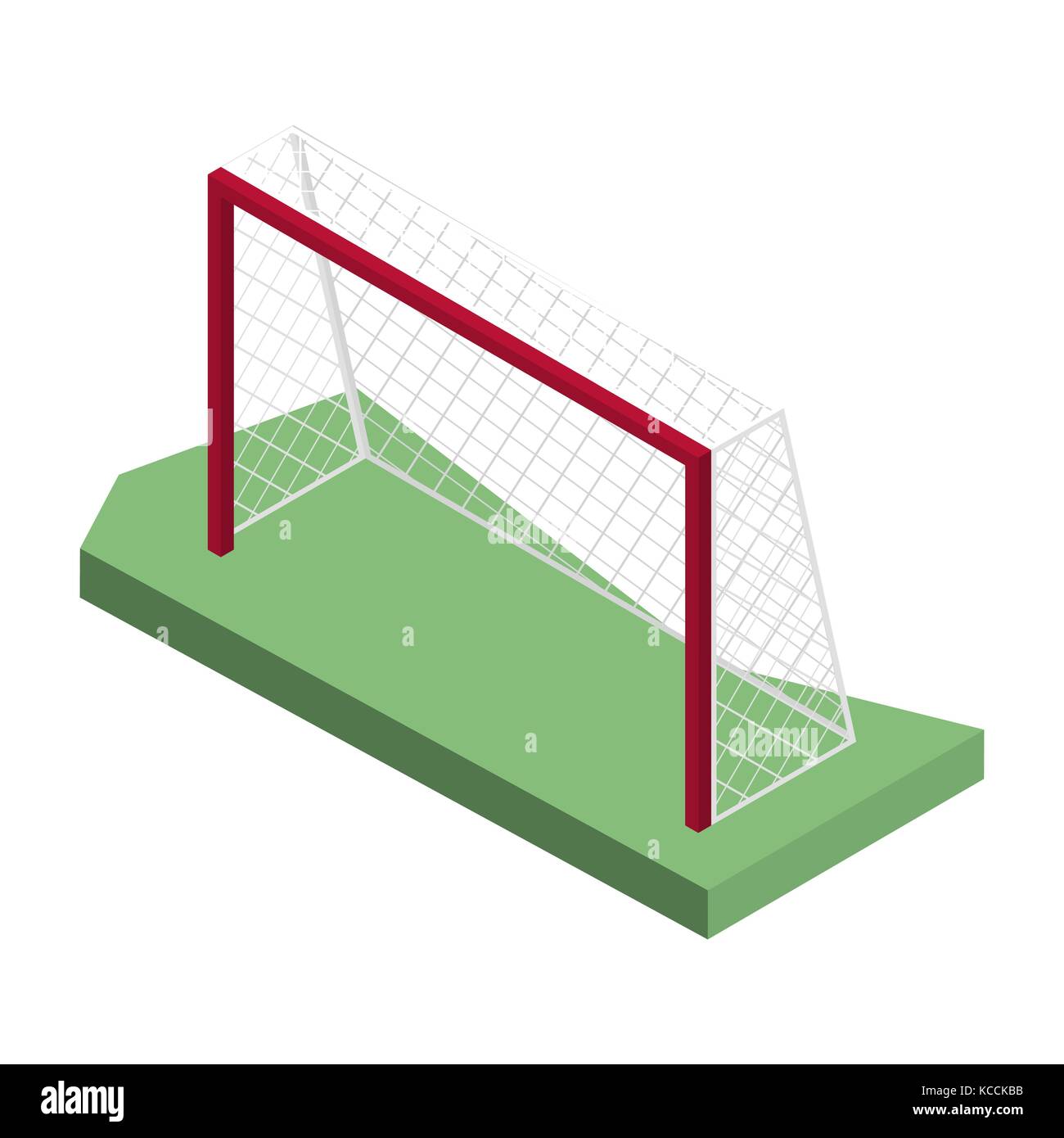 Gate for playing soccer, isolated on white background. Design of sports ...